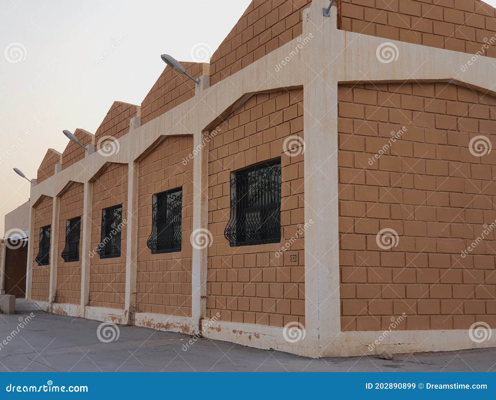 The Unique Mosque Building and Beautiful, Various Angles Stock Image ...