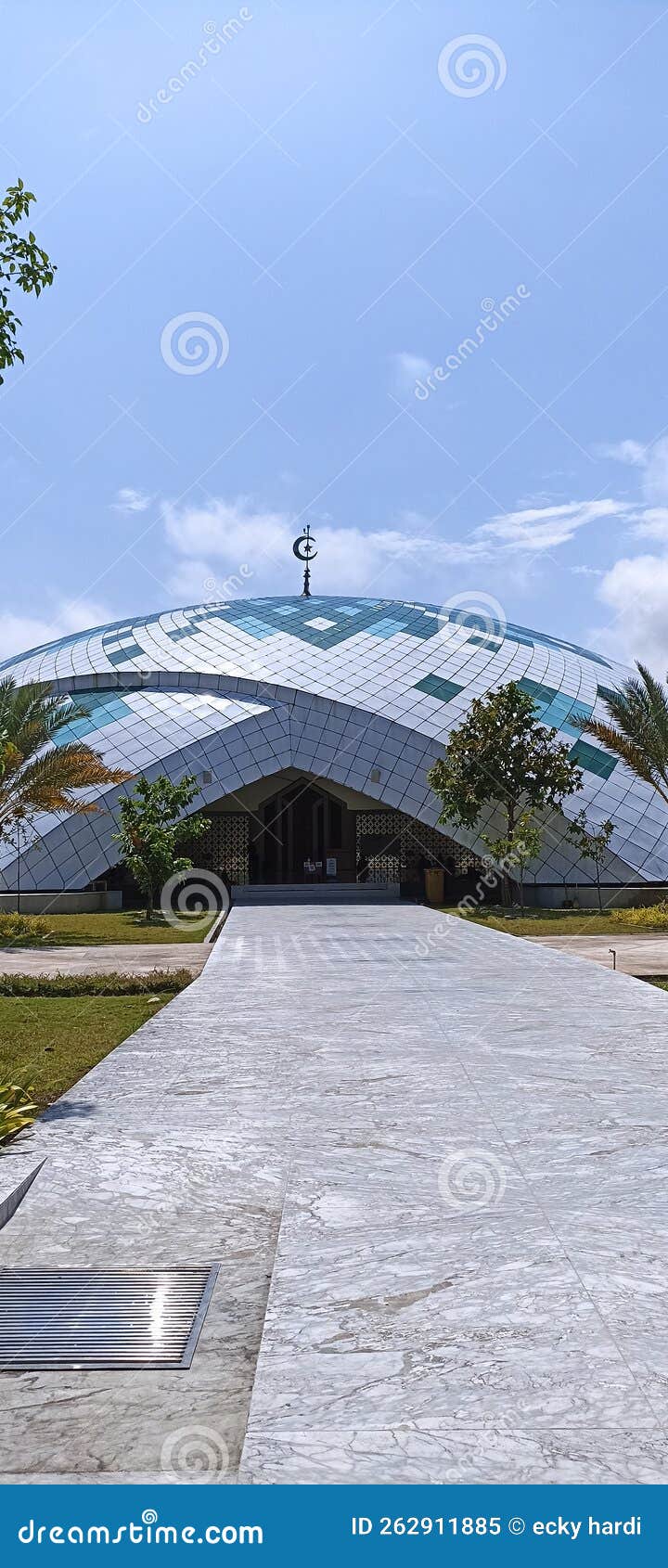 Unique Mosque In Indonesia With Beautiful Art Designs Stock Photo ...