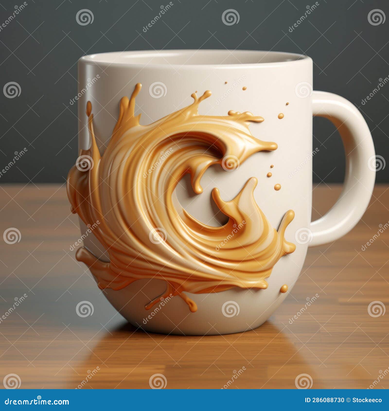 Design a Unique Mug with Super Realistic Details Stock Illustration ...