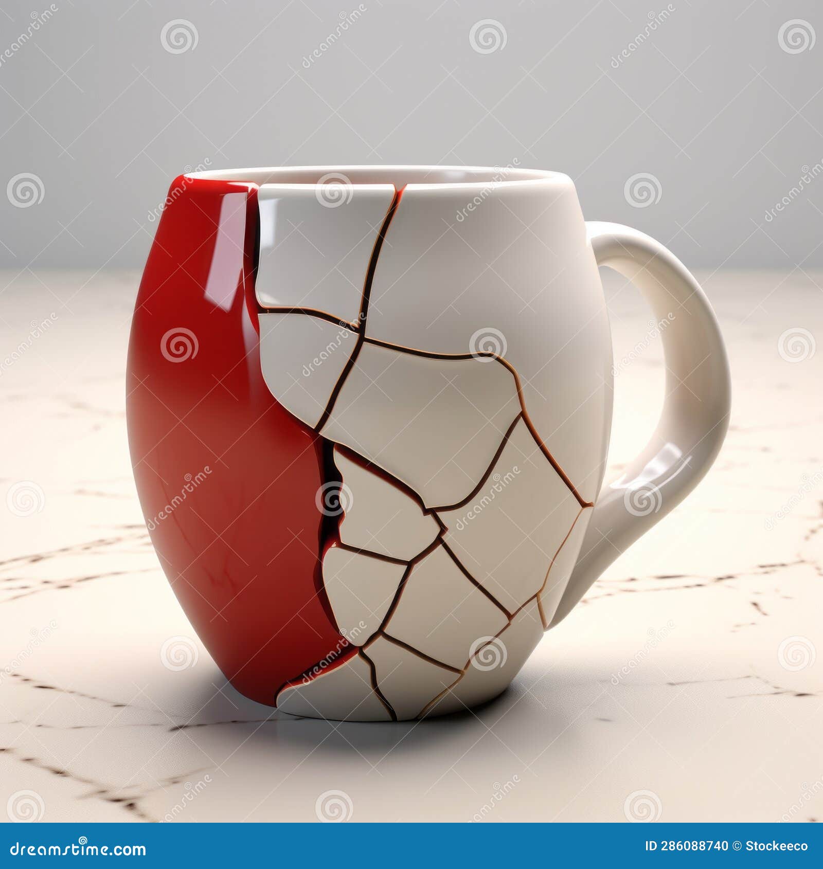 Design a Unique Mug with Super Realistic Details Stock Illustration ...