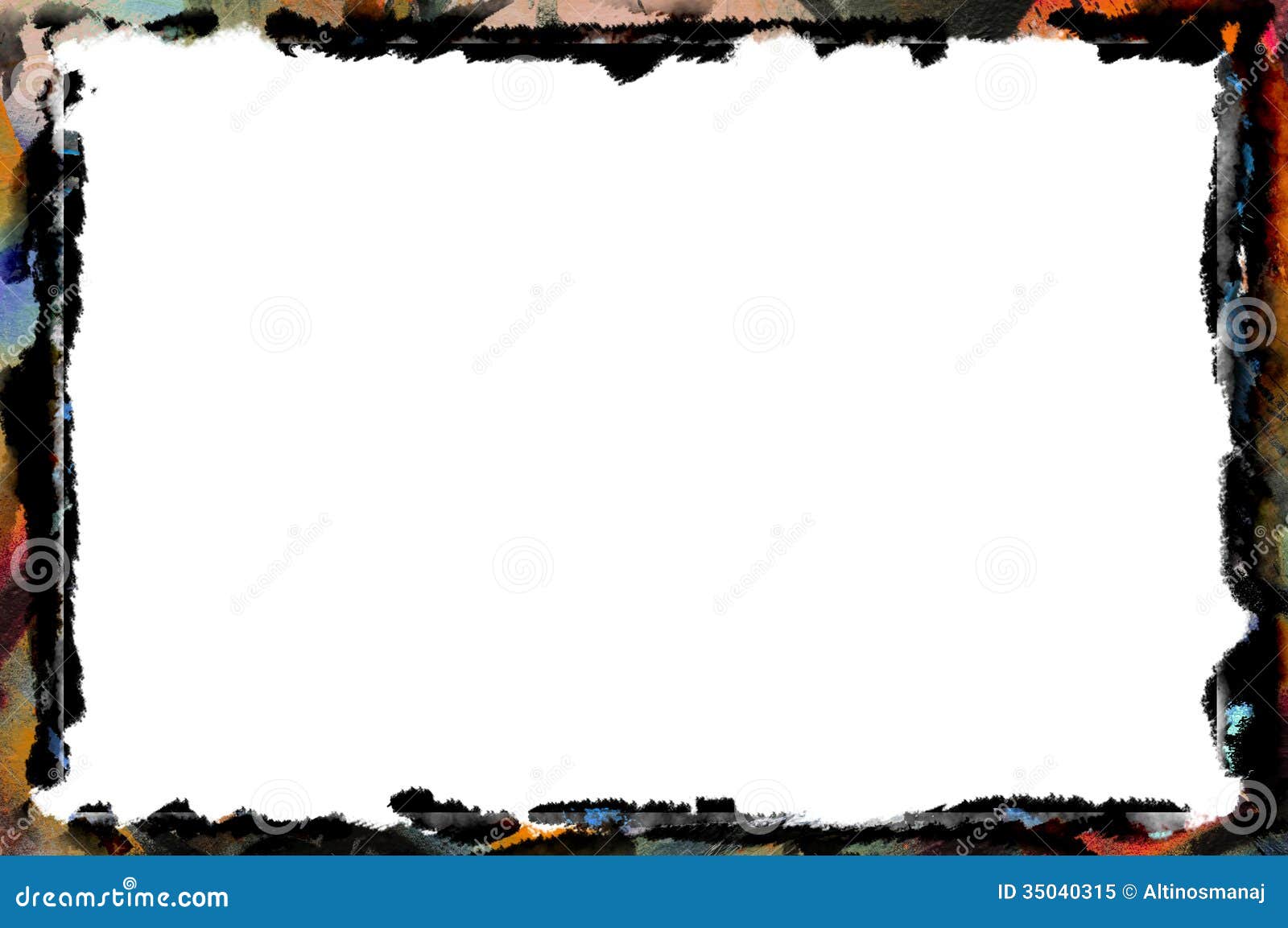 Unique Multicolour Border Frame Stock Image - Image of pattern, design ...