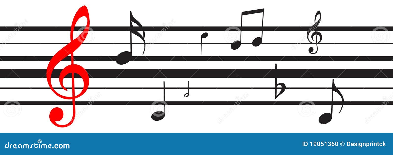 Unique music notes stock vector. Illustration of cool - 19051360