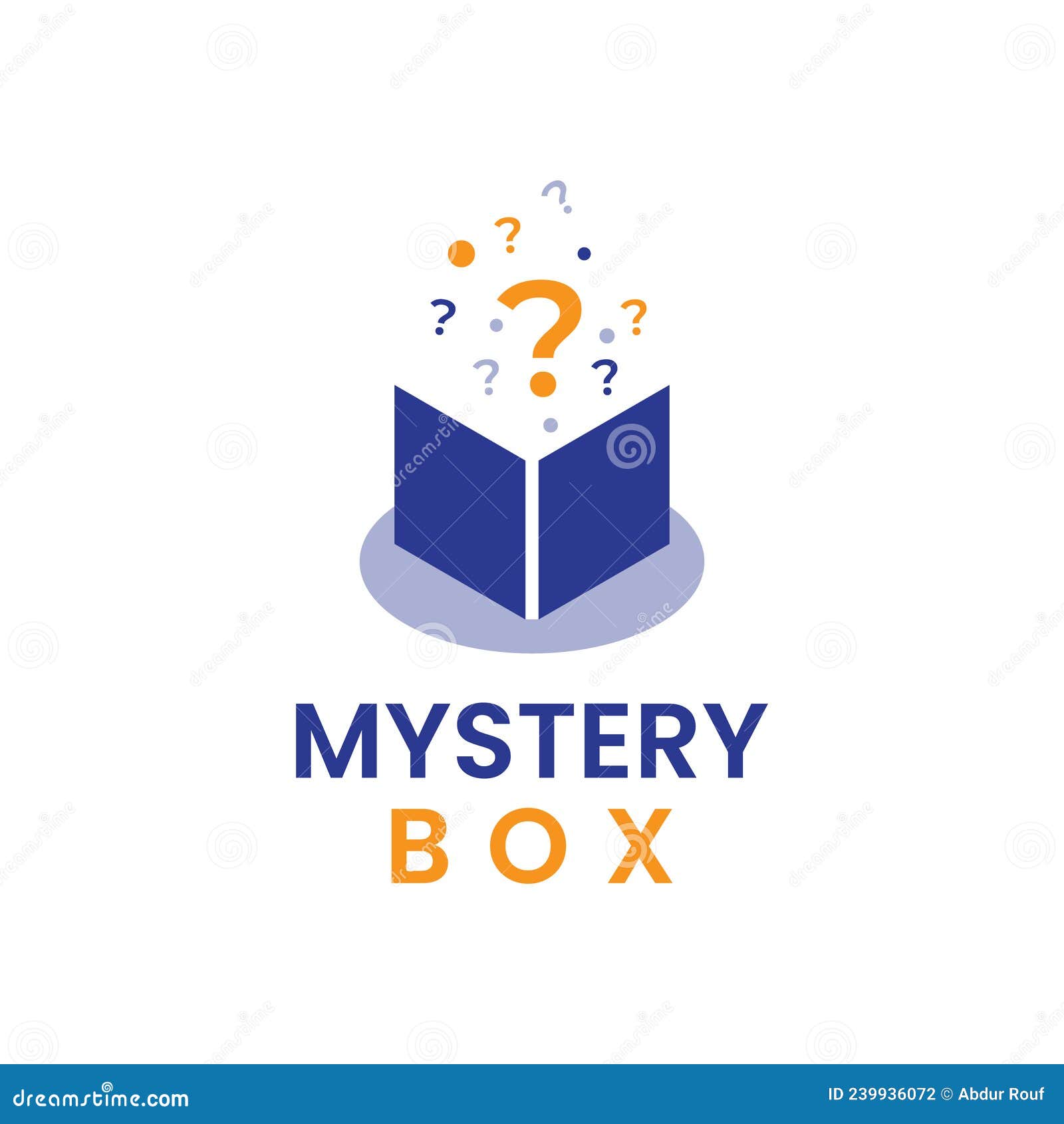 Mystery box logo design stock vector. Illustration of magic - 239936072