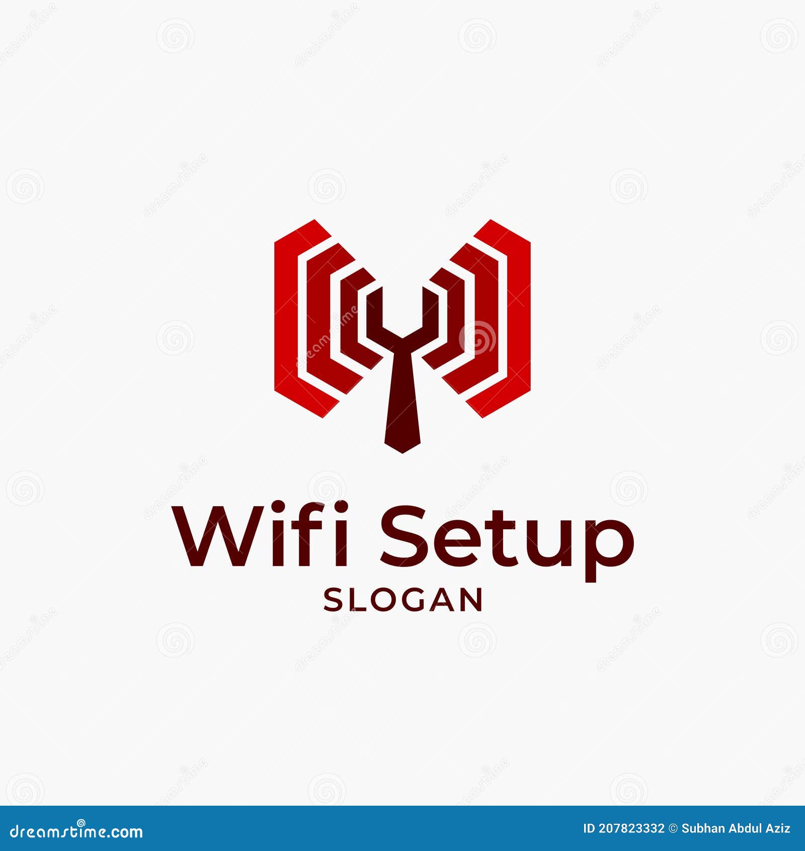 Unique Network Internet Setting Fix Repair Logo Vector Template Stock ...