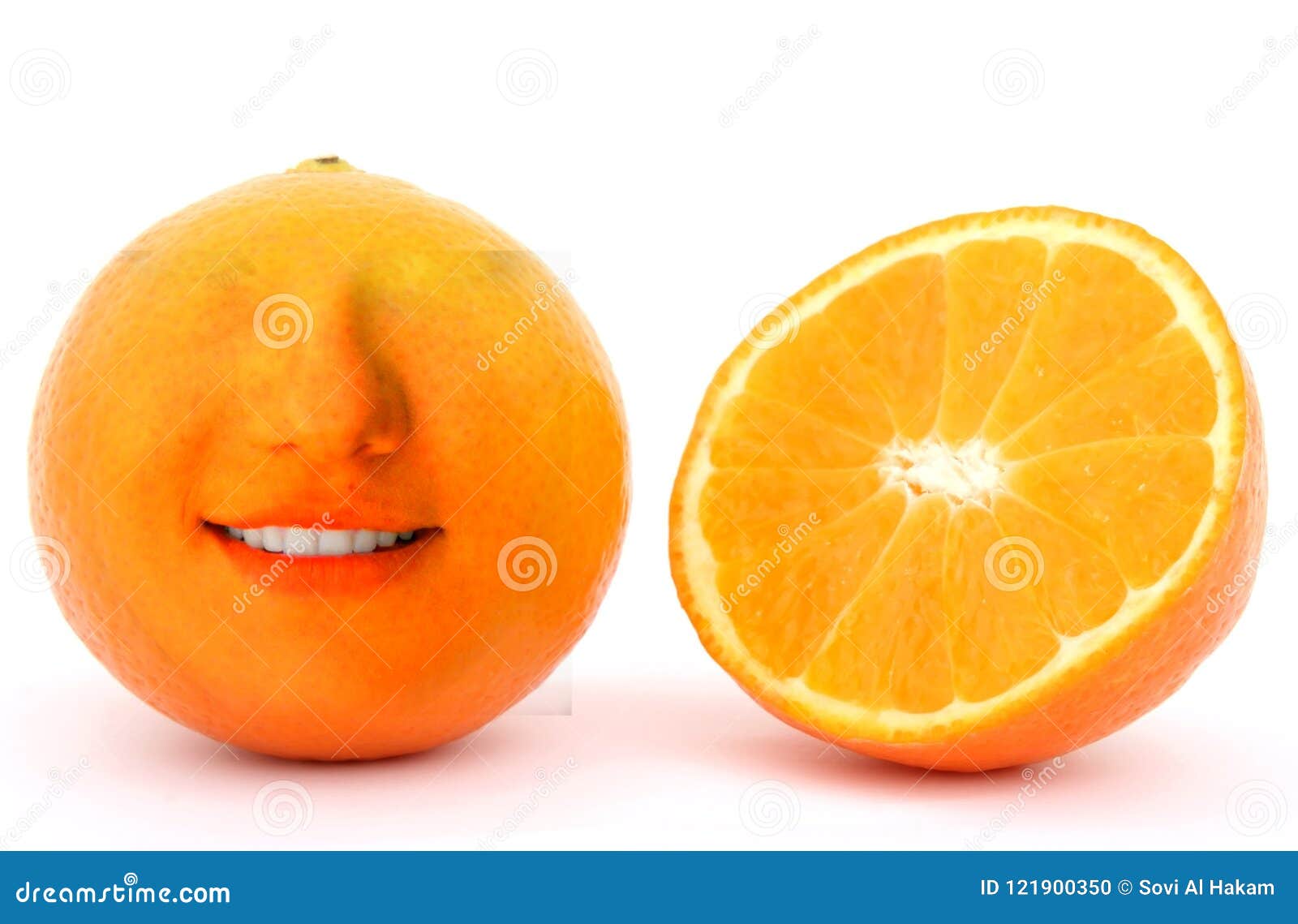 Unique Orange Fruit that Smiles Stock Photo - Image of attractive ...