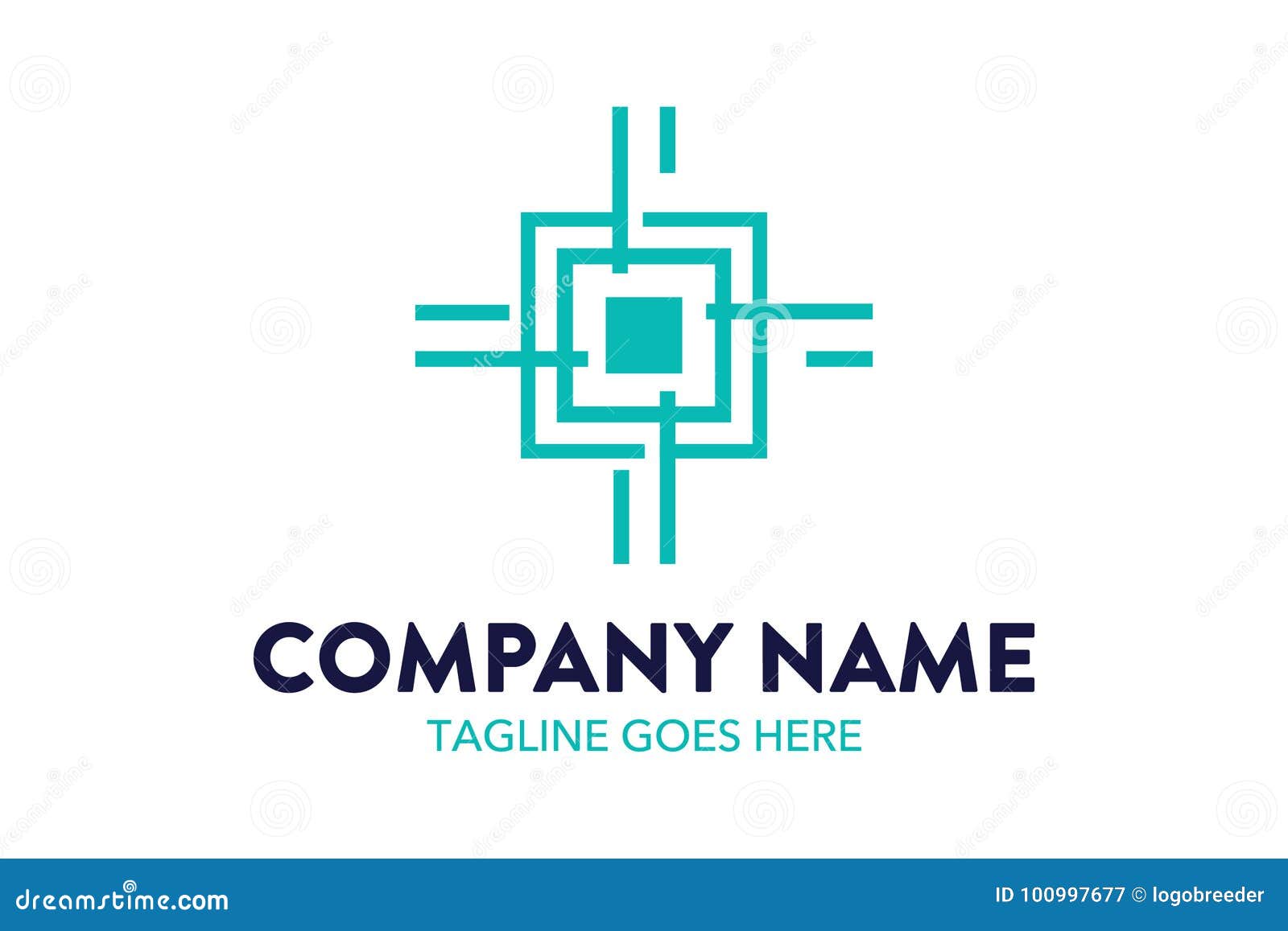 Unique and Original Computer and Networking Logo Template Stock Vector ...