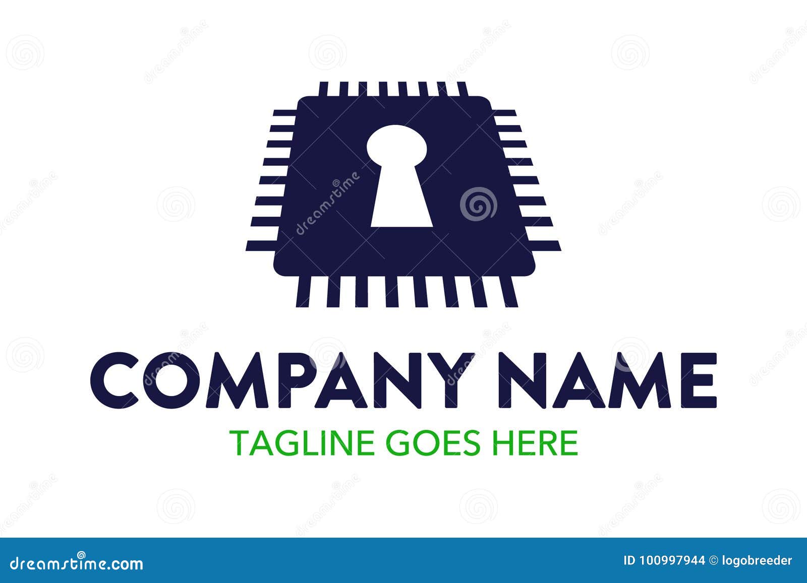 Unique and Original Computer and Networking Logo Template Stock Vector ...