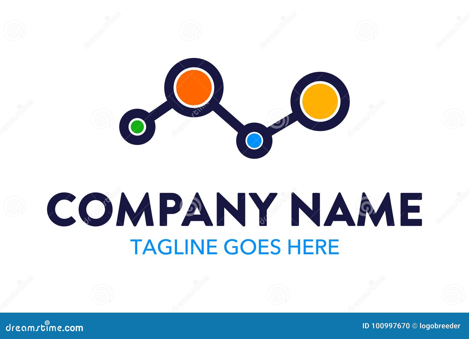 Unique and Original Computer and Networking Logo Template Stock Vector ...