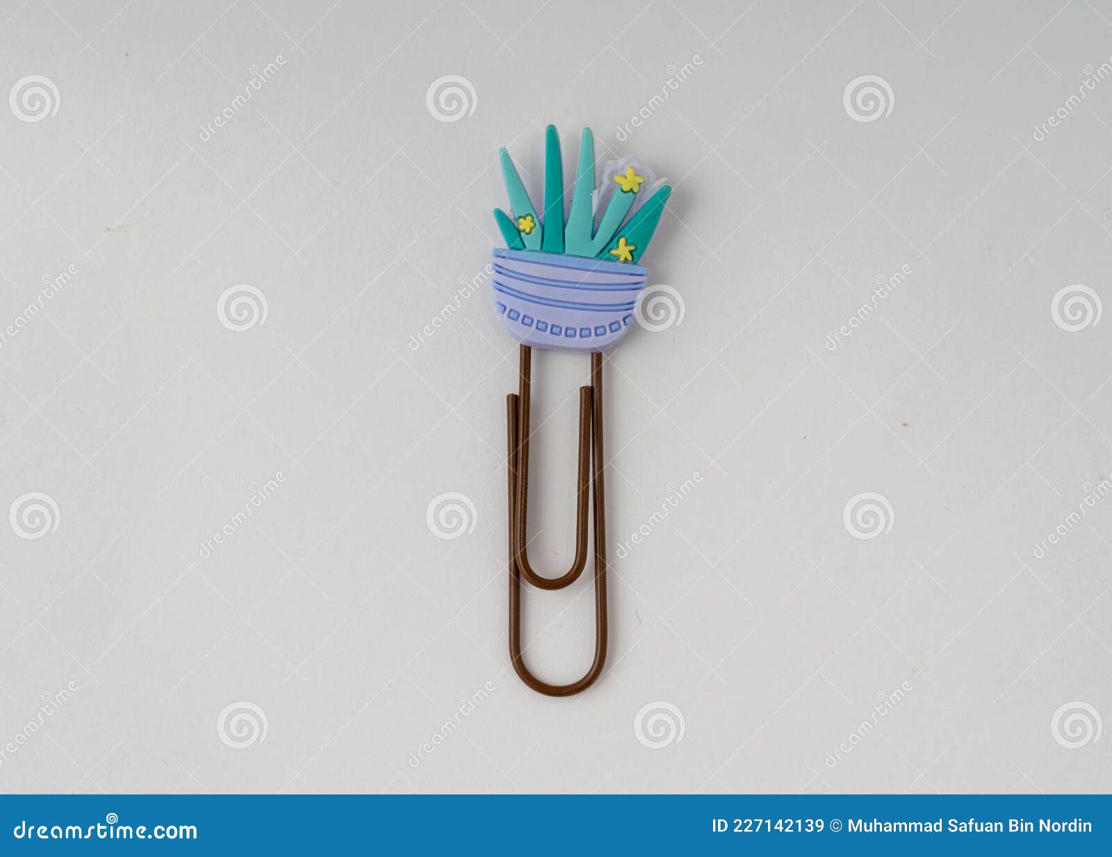 Unique Paper Clip Isolated on White Background Stock Image - Image of ...