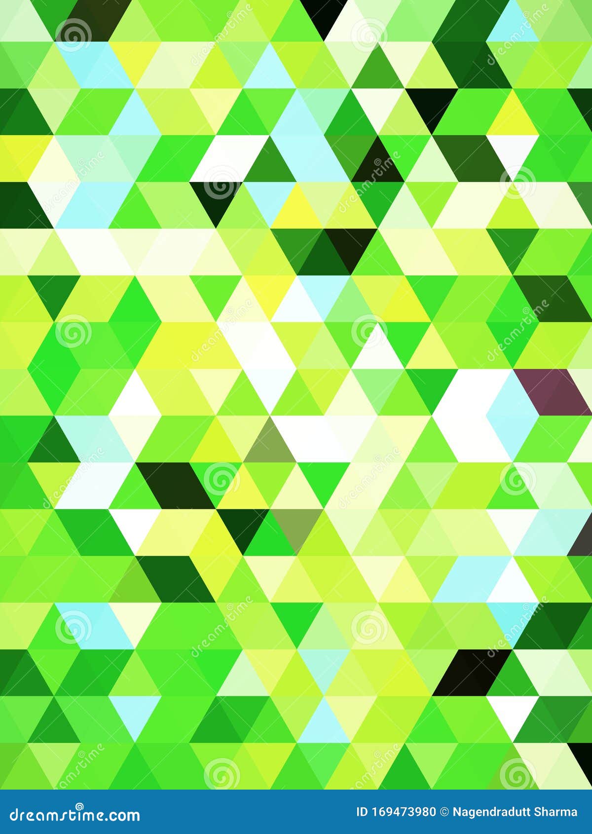 A Unique Pattern of Digital Illustration of Colorful 3D Shapes of ...