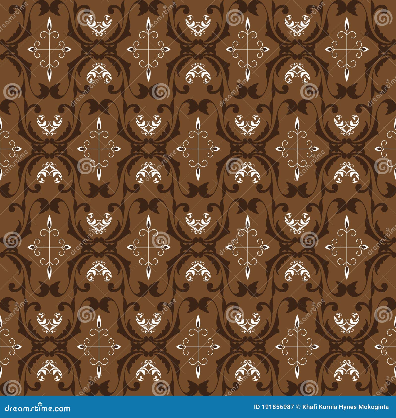 Unique Pattern for Traditional Batik Clothes with Brown Color Design ...