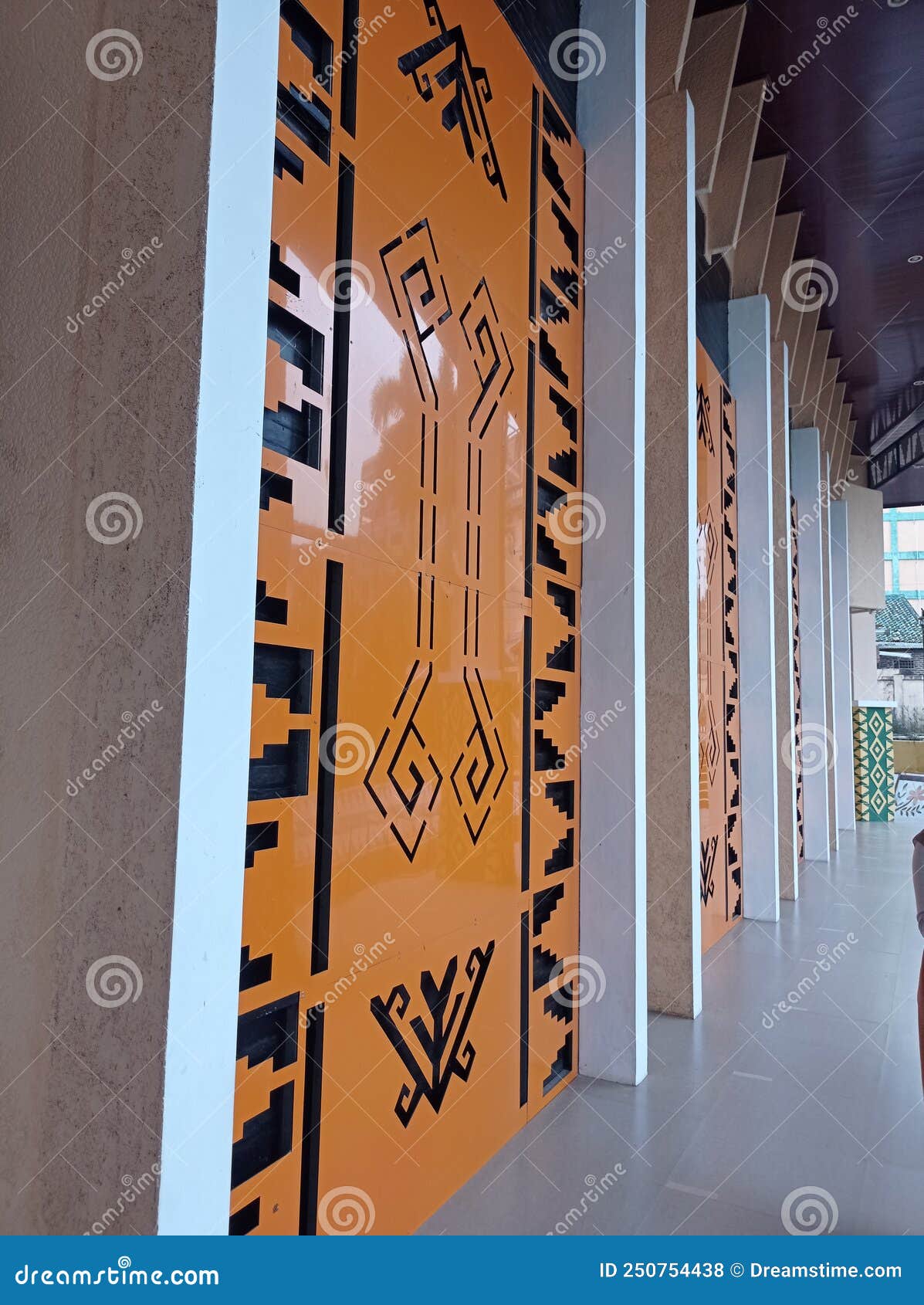 Unique Pattern Wall in Lampung Museum Editorial Stock Photo - Image of ...