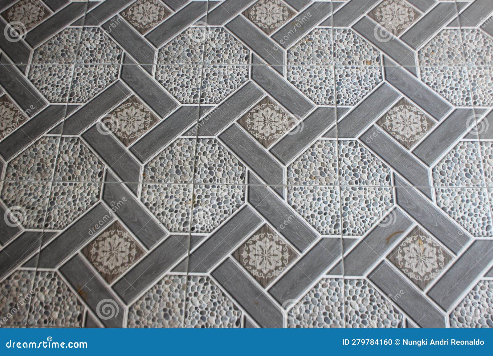 Unique Patterns and Shapes of Floor Tiles on the Terrace of the House ...