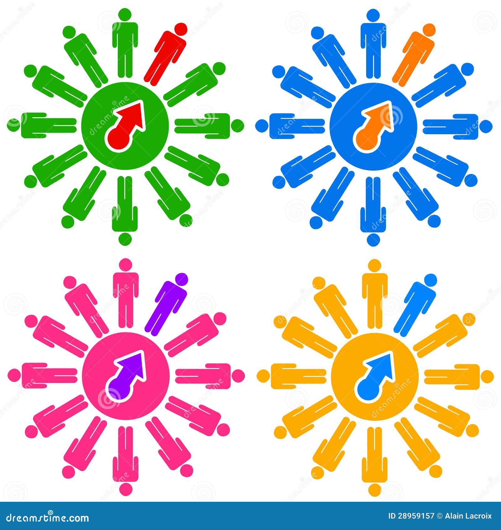 Unique person stock illustration. Illustration of competition - 28959157