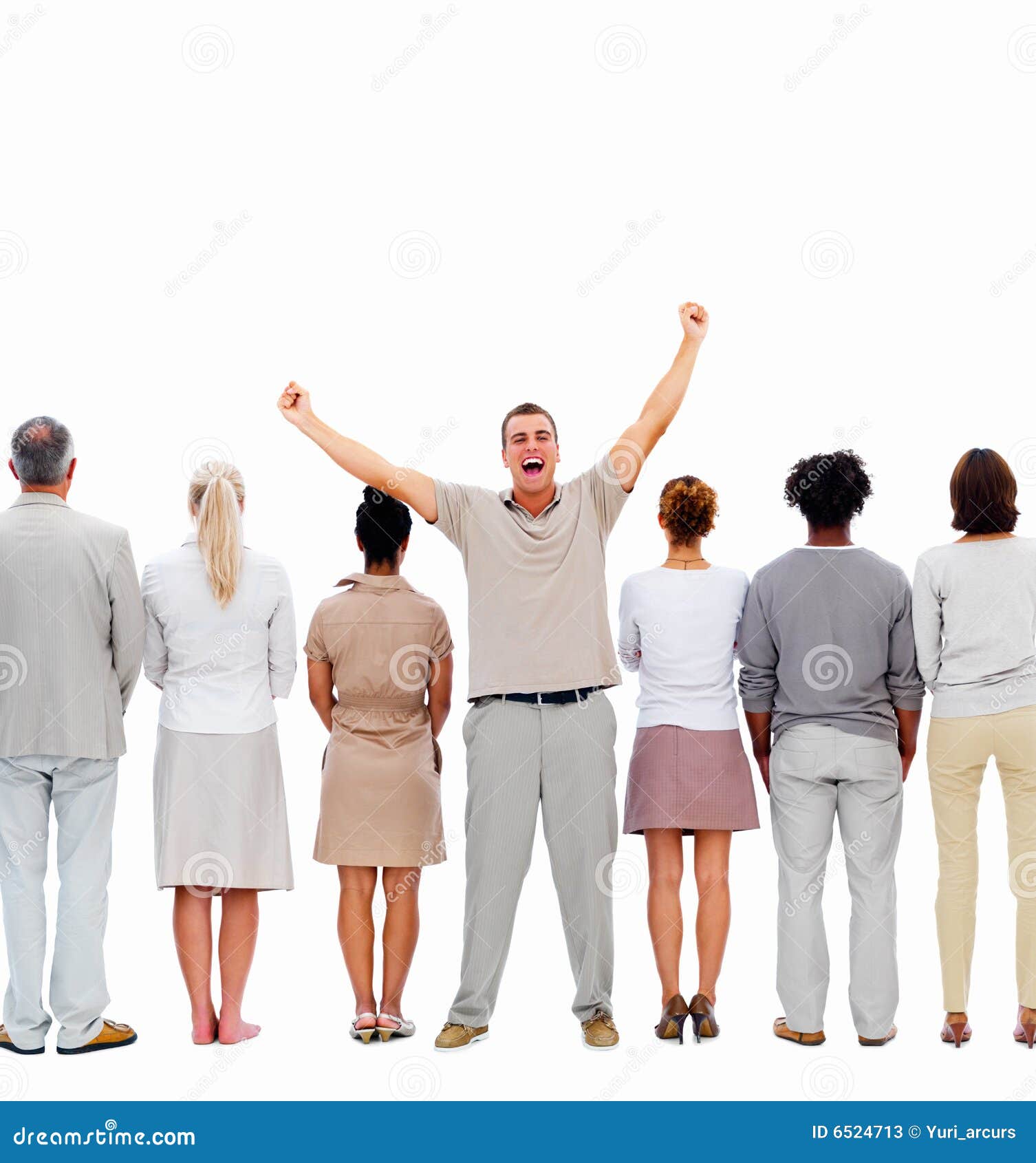 The Unique Person-business Group Stock Image - Image of laughing ...