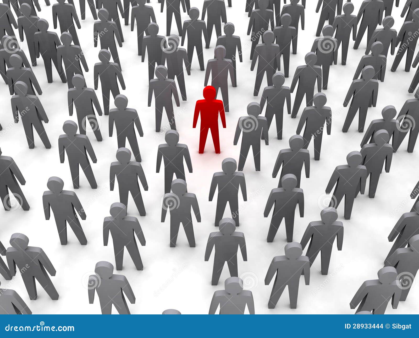 Unique Person In A Crowd