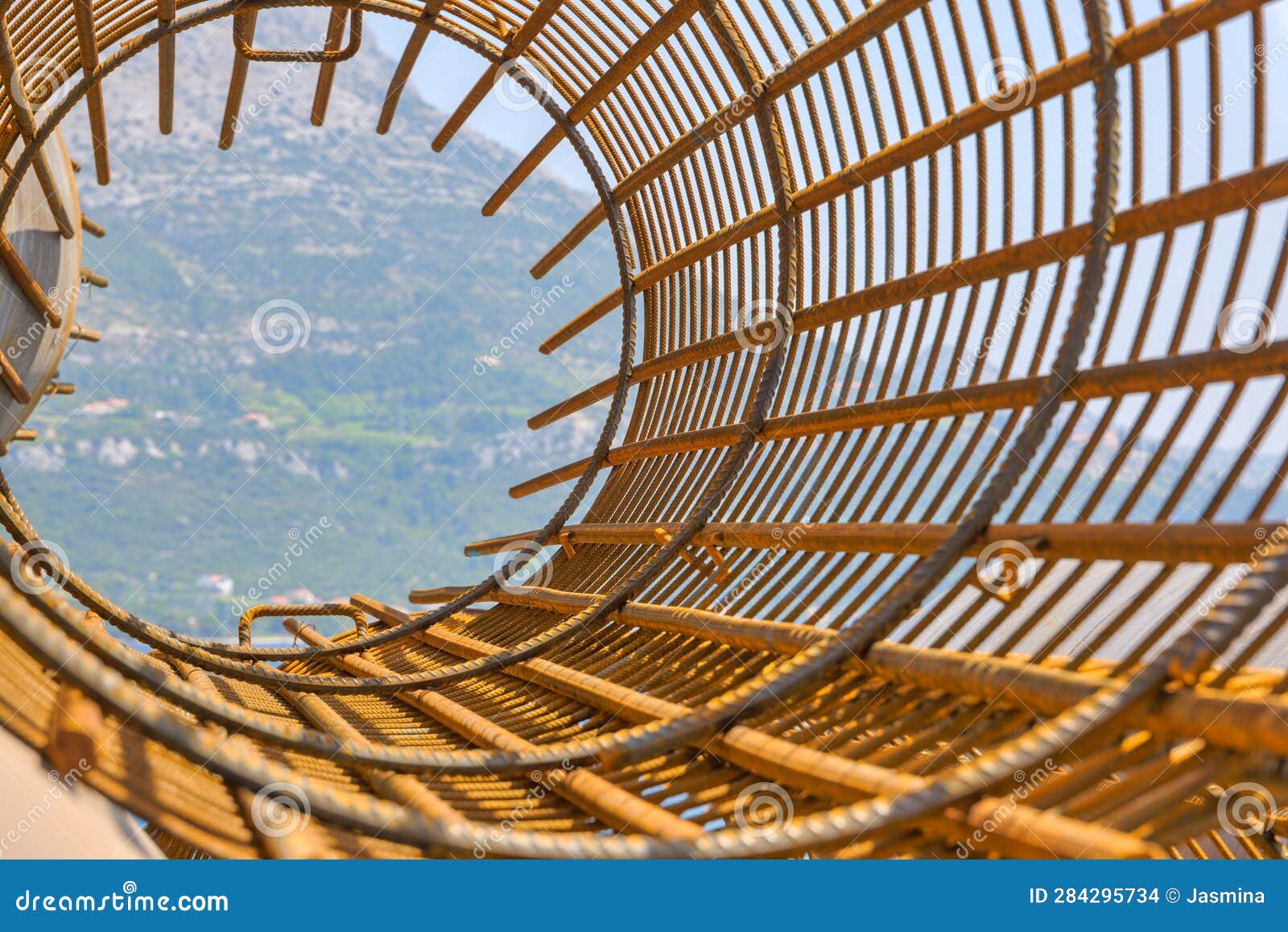 Unique Perspective: Adriatic Coast through a Construction Site Mesh ...
