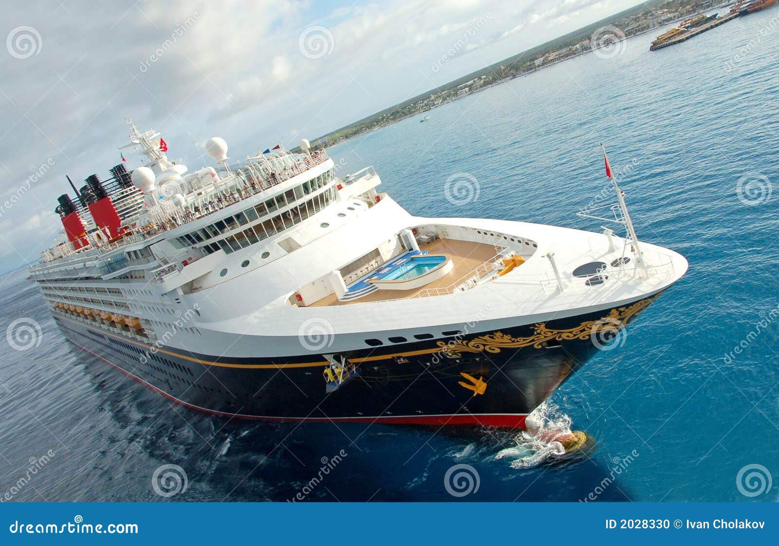 Unique Perspective of Cruise Ship Stock Photo - Image of perspective ...