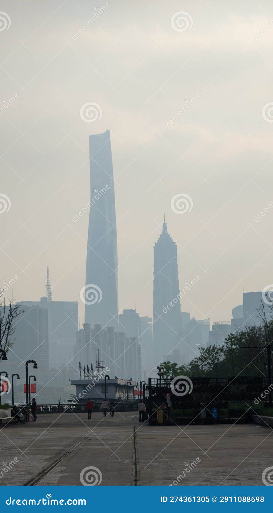 Unique Perspective of Shanghai Center Building Stock Image - Image of ...