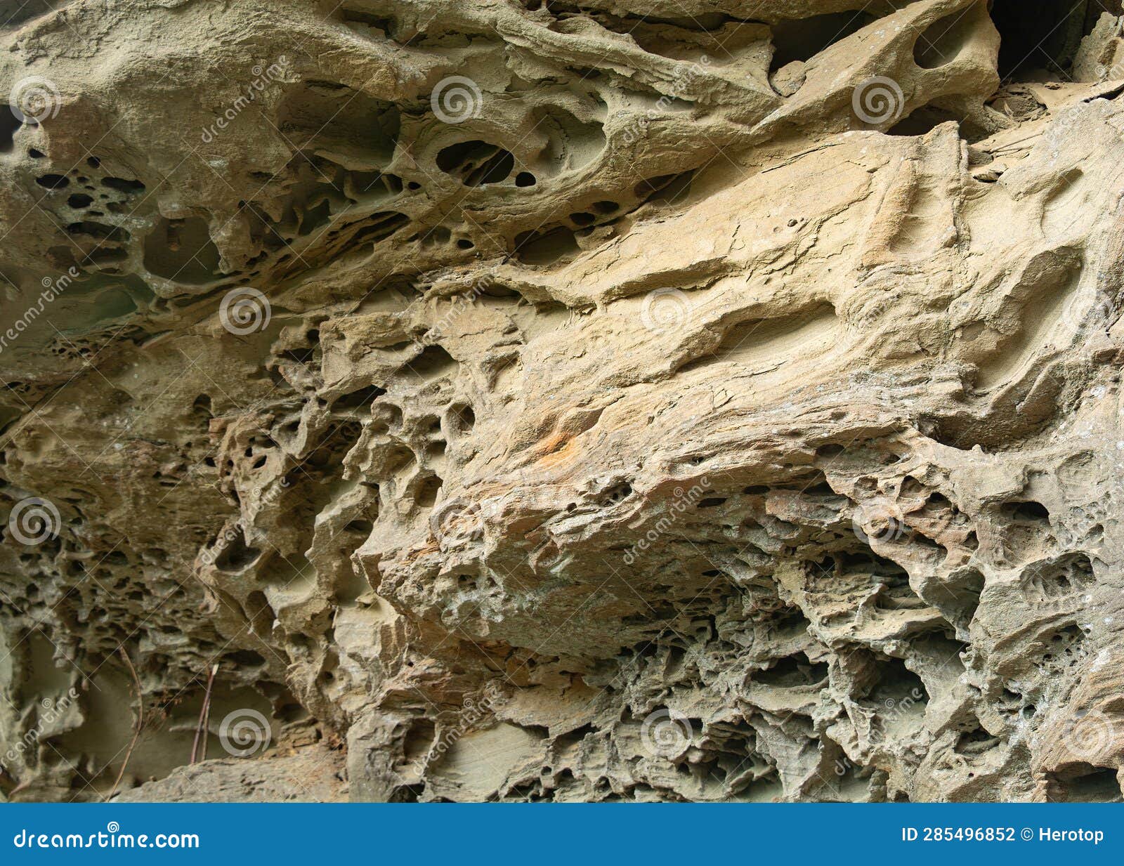 Porous Rock Sandstone Texture Background. Surface Of Stone By The ...