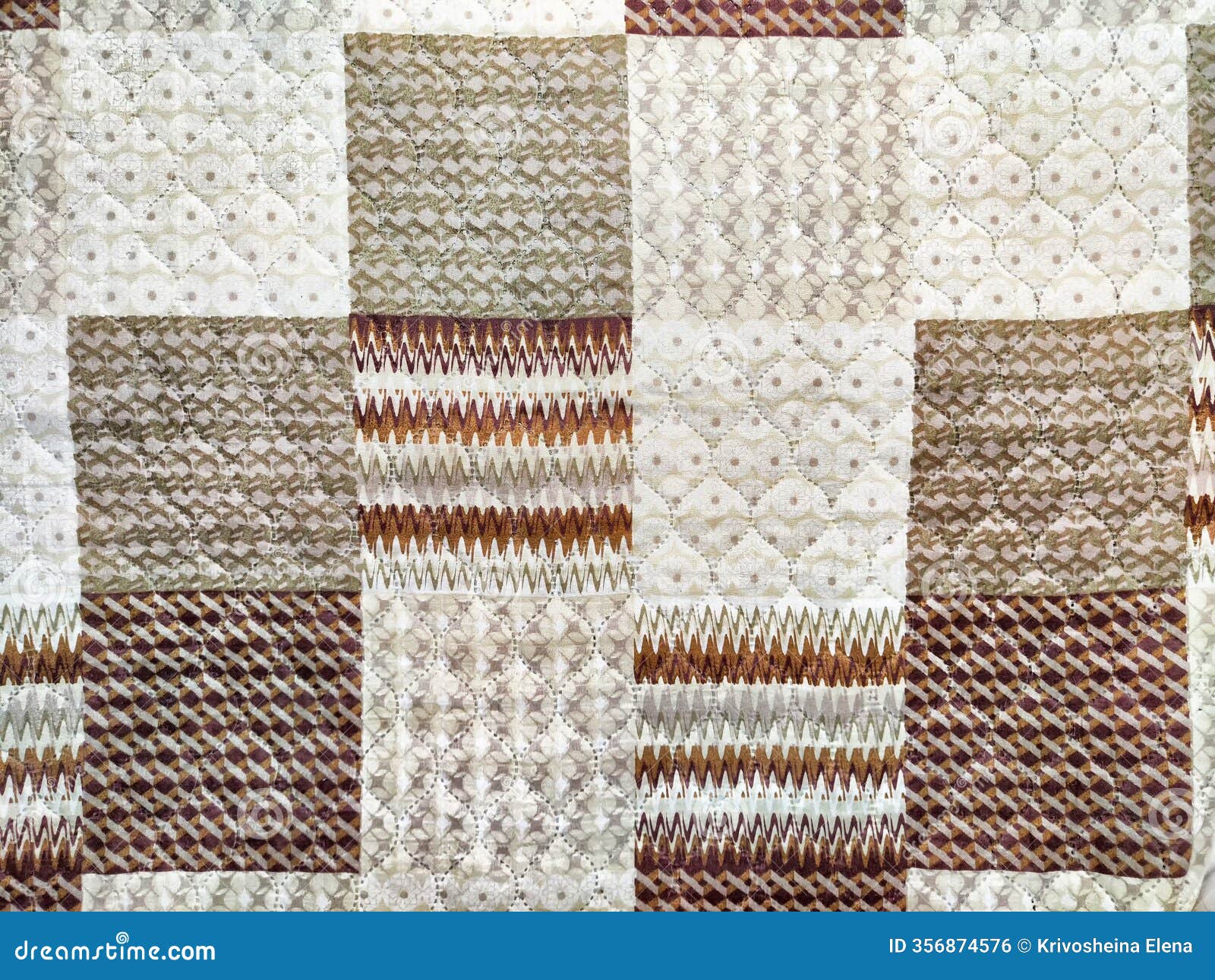 Unique Quilt Design Featuring Various Textures and Patterns Perfect for ...