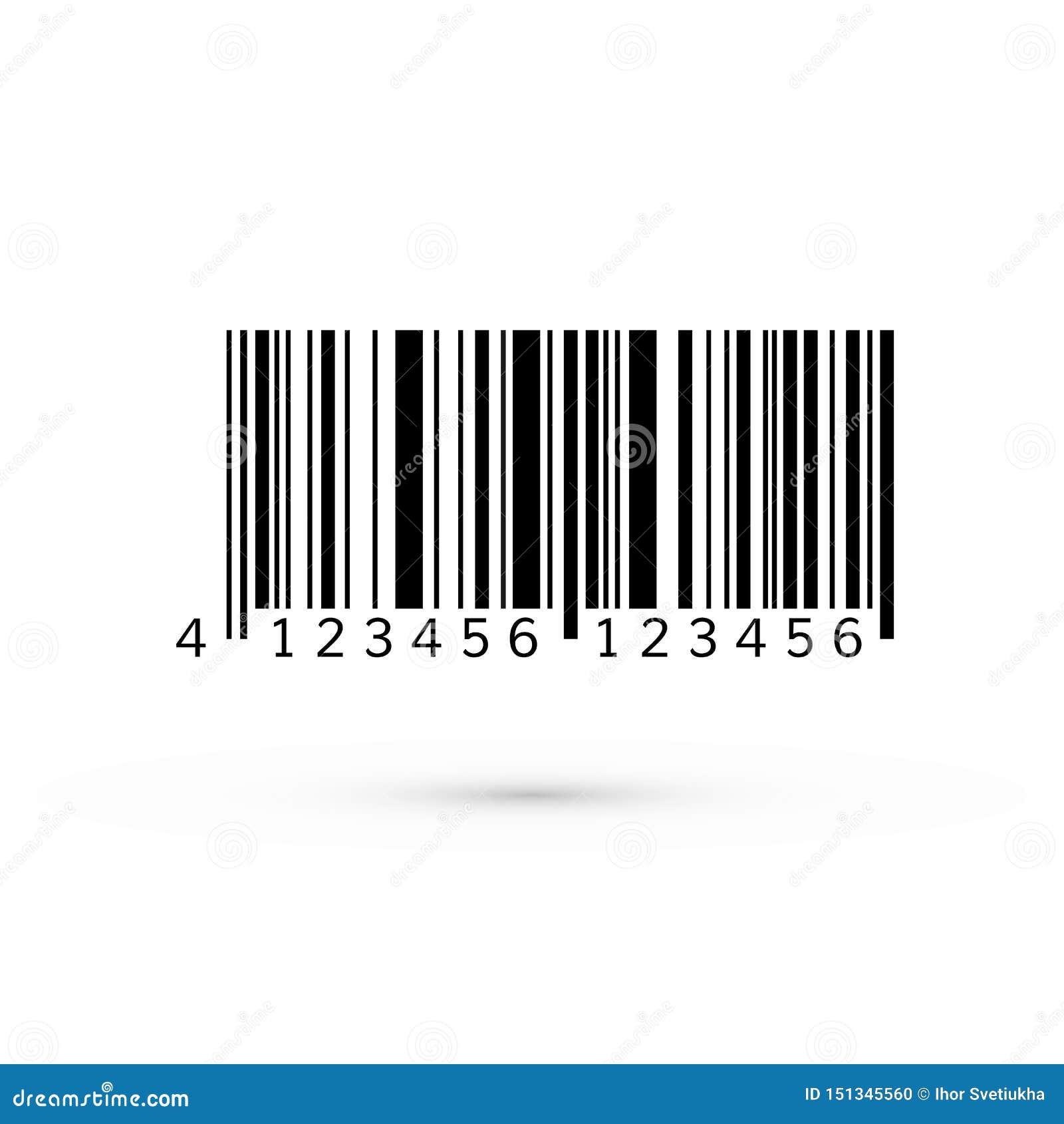 Realistic Bar Code Isolated On Transparent Background. Black Tracking ...
