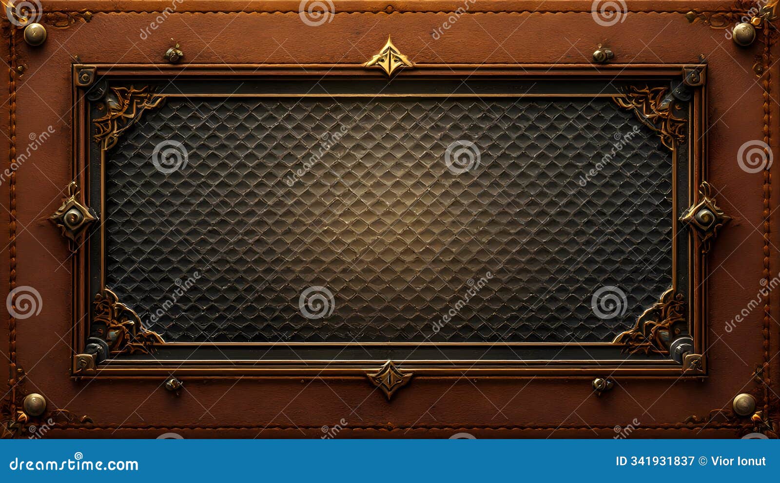 Unique Realistic Grille Texture with Leather Frame Detailed ...