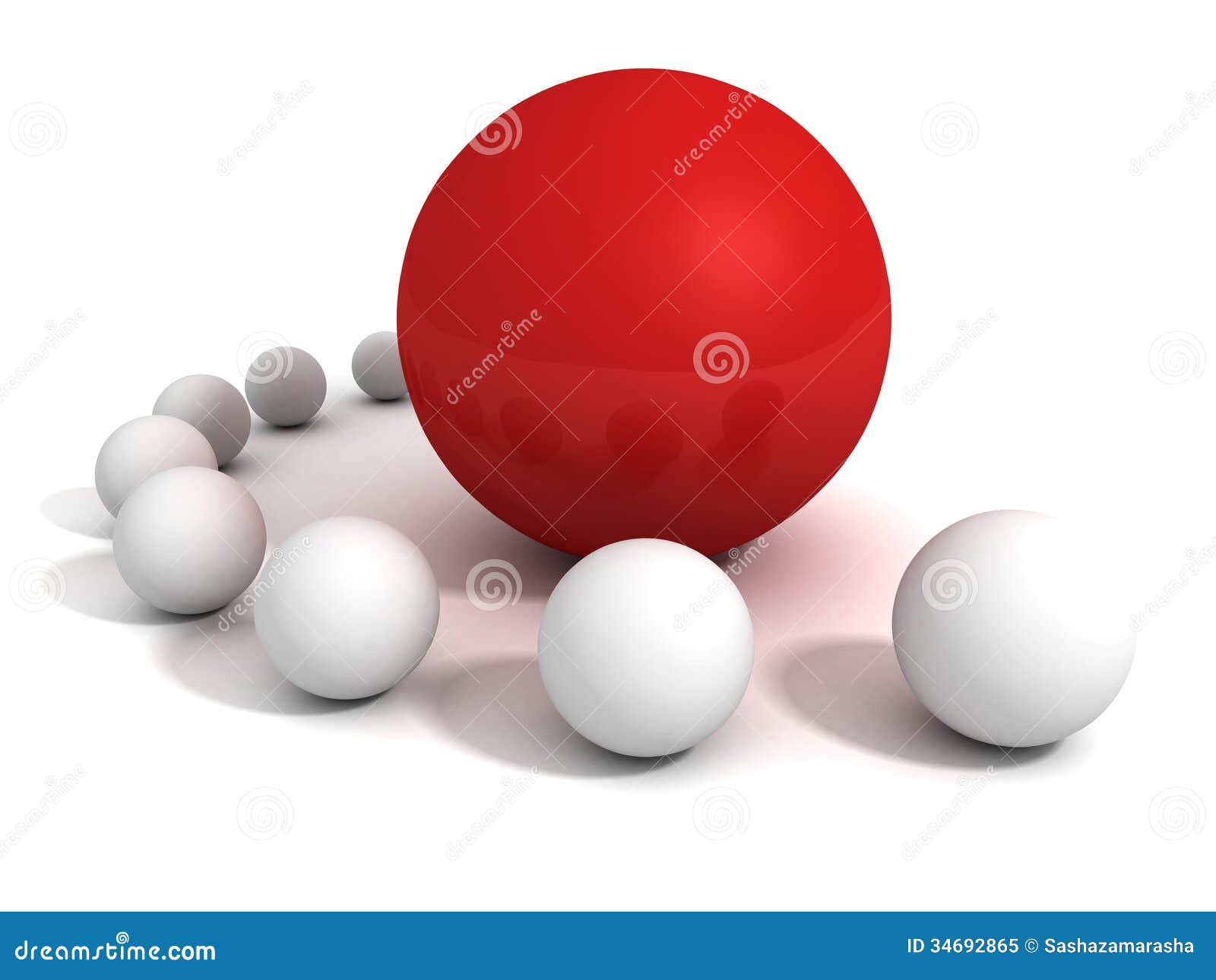 Red Ball Leader Of Business Team Royalty-Free Stock Photography ...