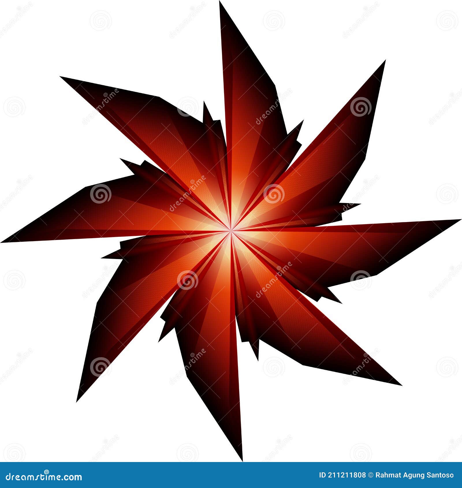UNIQUE RED BLACK GEAR STAR SYMBOL Stock Vector - Illustration of unique ...