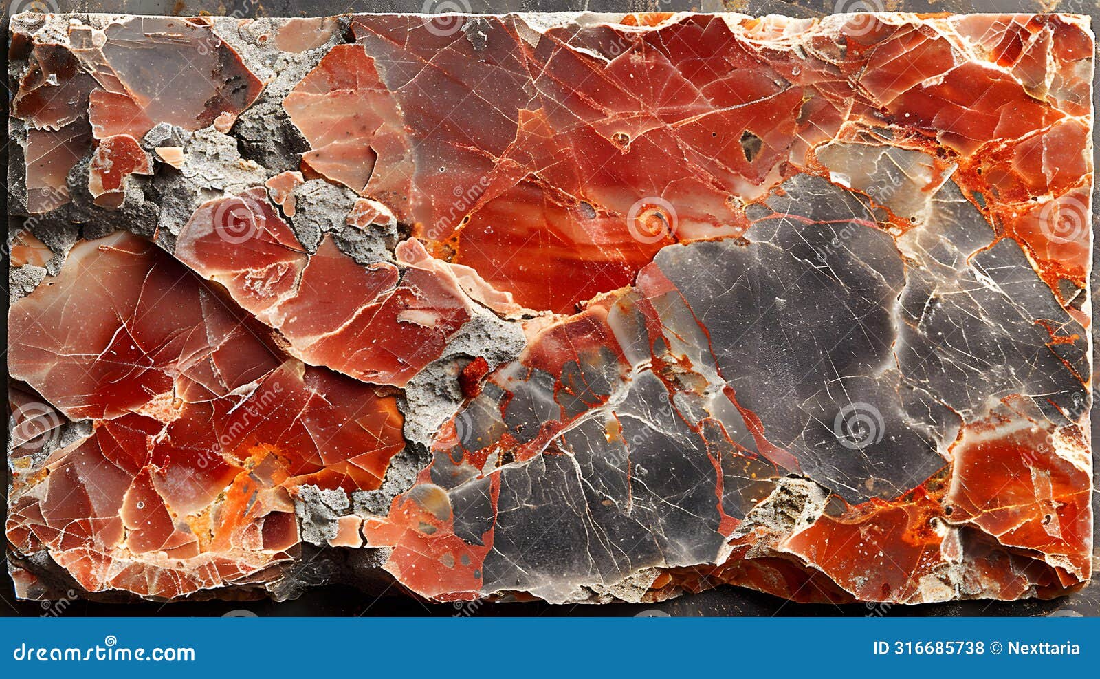 Unique Red Marble Texture Close-up Illustration Stock Illustration ...