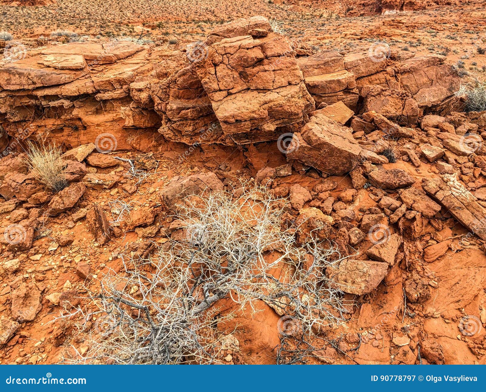 The Unique Red Sandstone Rock Formations Stock Image - Image of ...