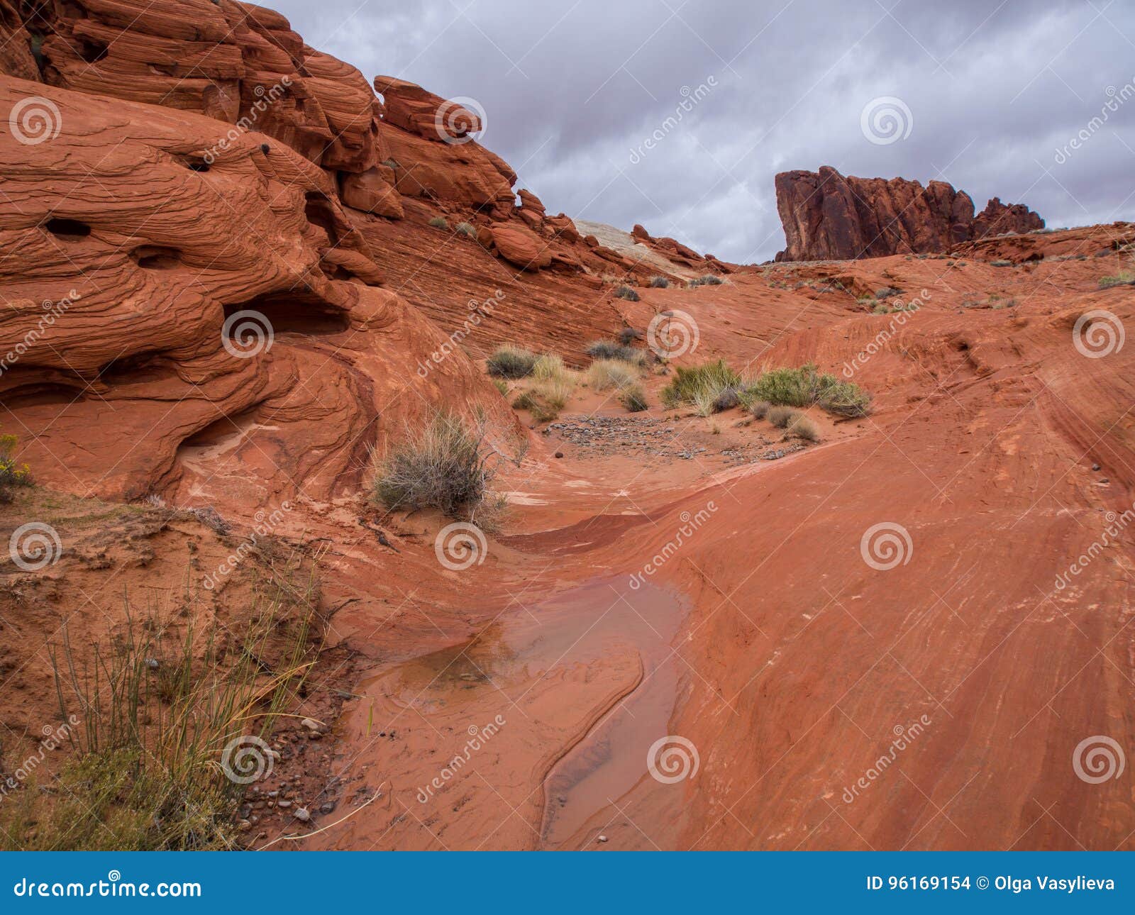 The Unique Red Sandstone Rock Formations Stock Photo - Image of ...