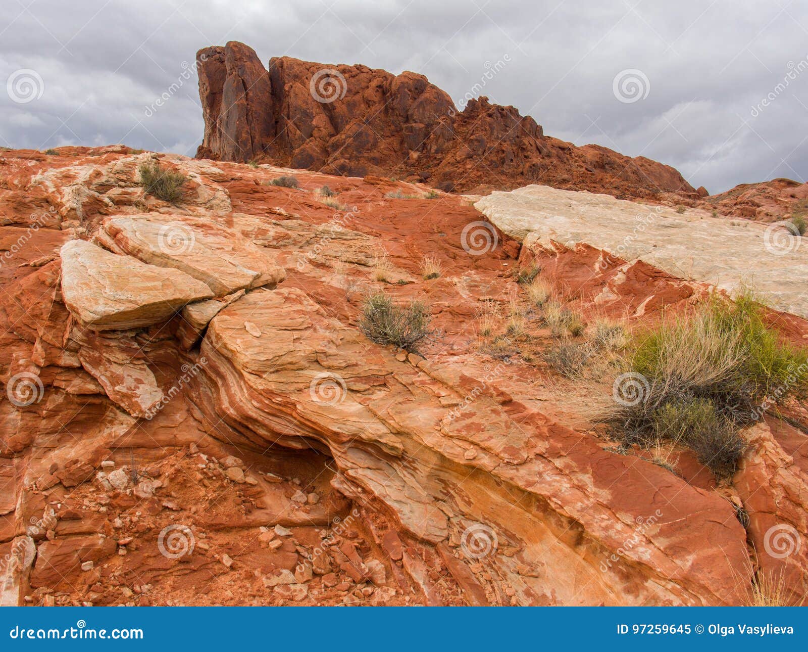 The Unique Red Sandstone Rock Formations Stock Image - Image of america ...