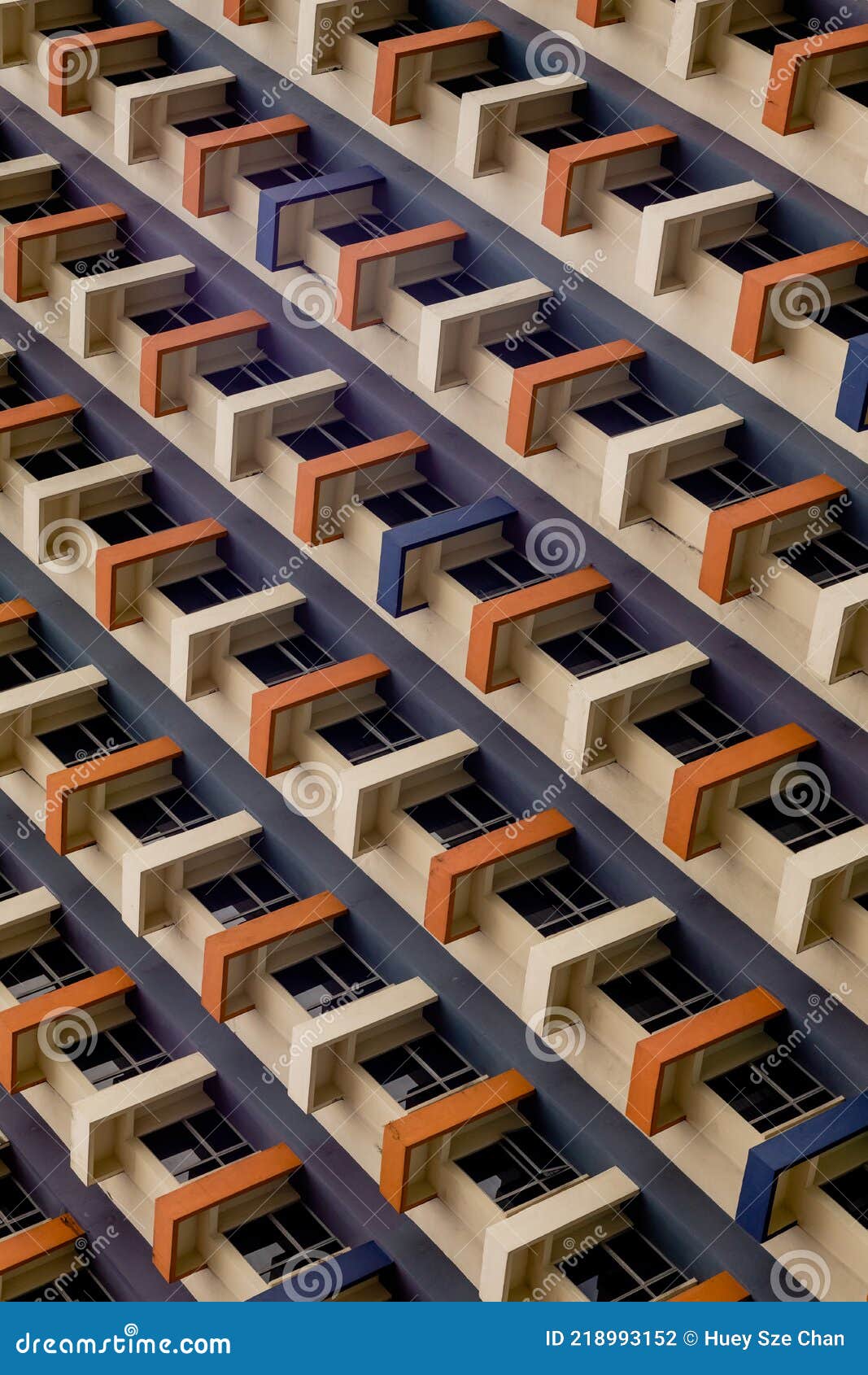 Unique Repeat Patterns Design of Modern Architecture Stock Photo ...