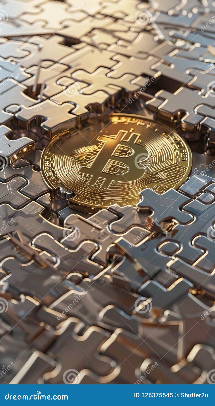 A Unique Representation of Bitcoin Elements Pieced Together As a 3D ...