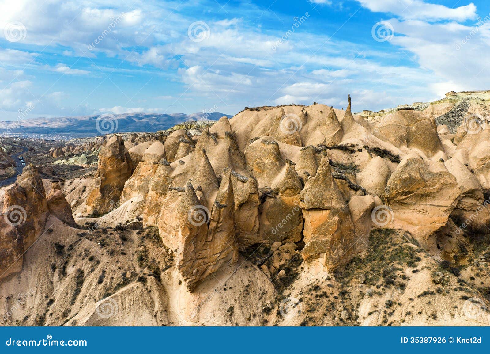 Unique Rock Formations in Cappadocia Stock Photo - Image of honeymoon ...
