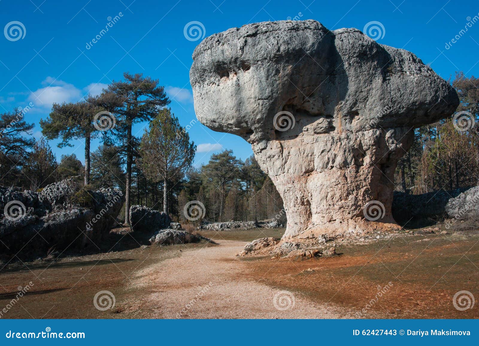 Unique Rock Formations in Enchanted City of Cuenca, Castilla La Stock ...