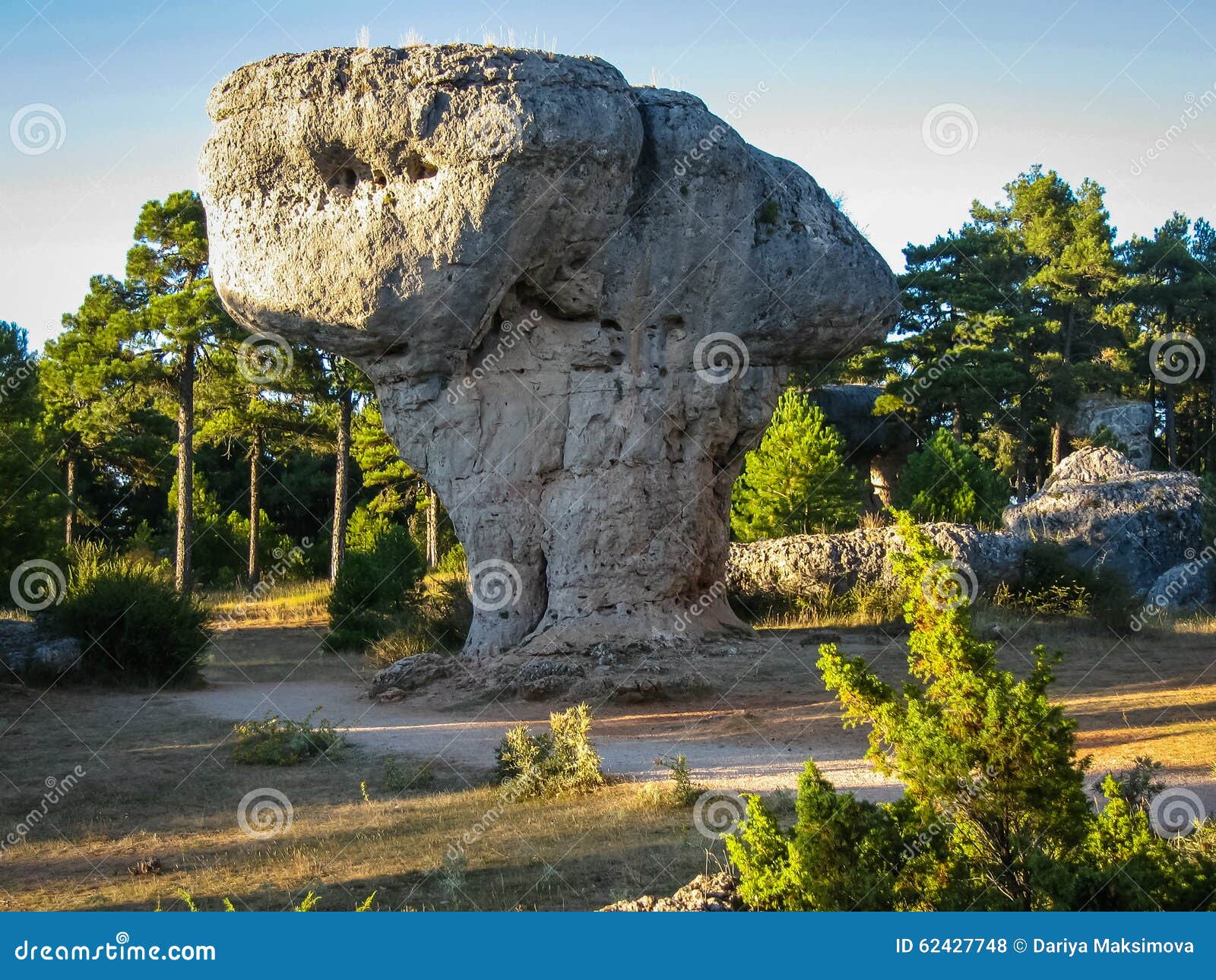 Unique Rock Formations in Enchanted City of Cuenca, Castilla La Stock ...