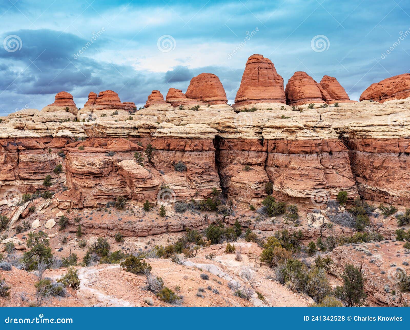 Unique Rock Formations in the Utah Desert Stock Photo - Image of lands ...