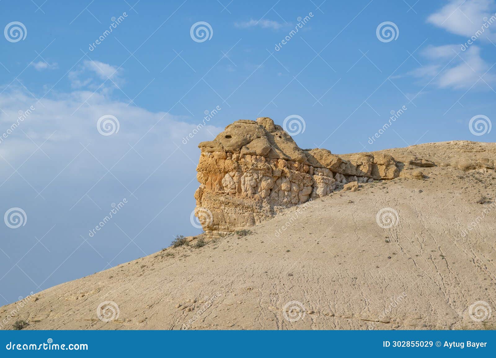 Unique Rock Forms in the Middle of Desert Stock Image - Image of turkey ...