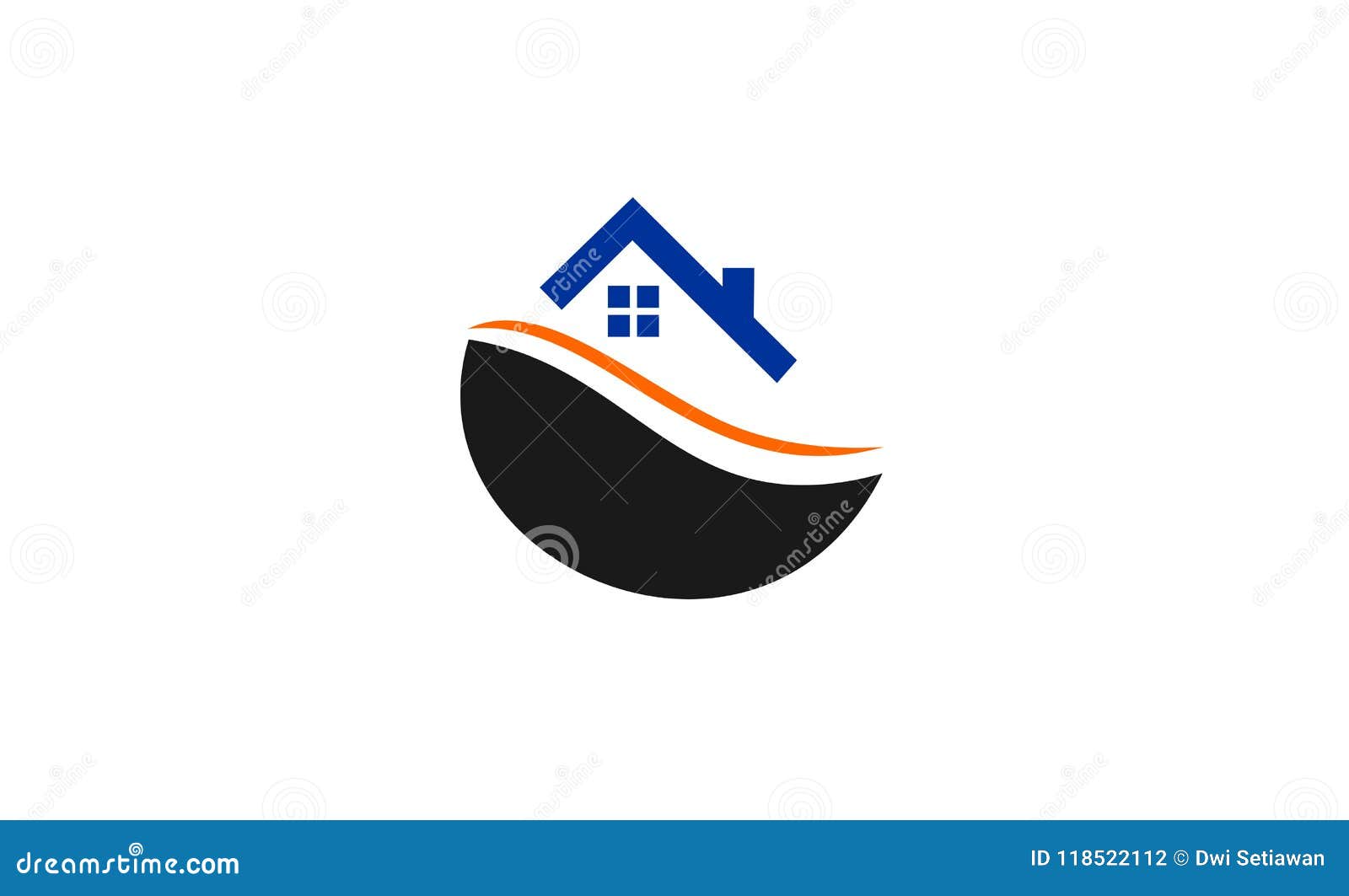 Unique Round House Logo Design Stock Vector - Illustration of house ...