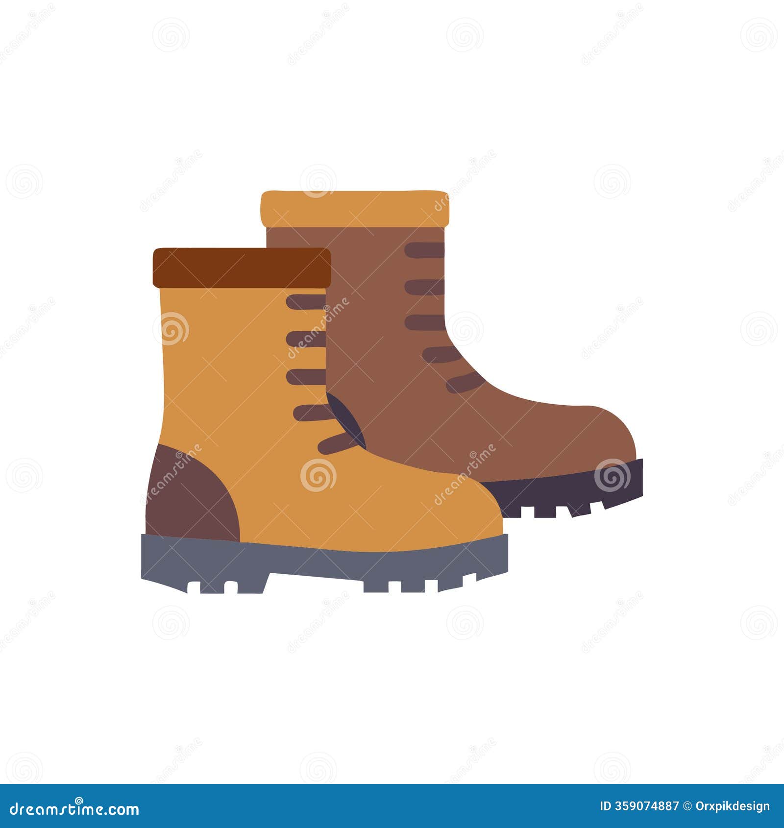 Unique Rugged Work Boots Icon Stock Illustration - Illustration of ...