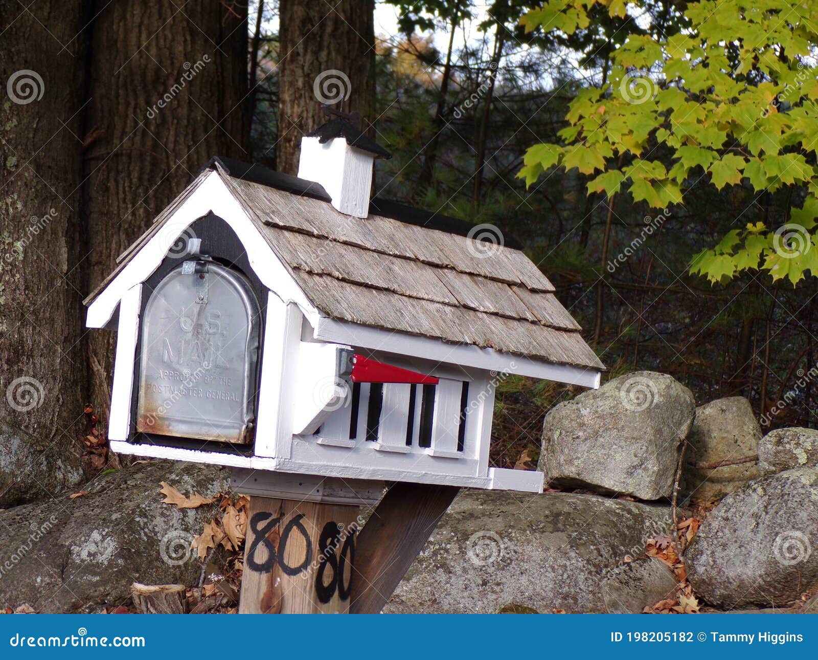 A Unique rural mail box stock photo. Image of rocks - 198205182