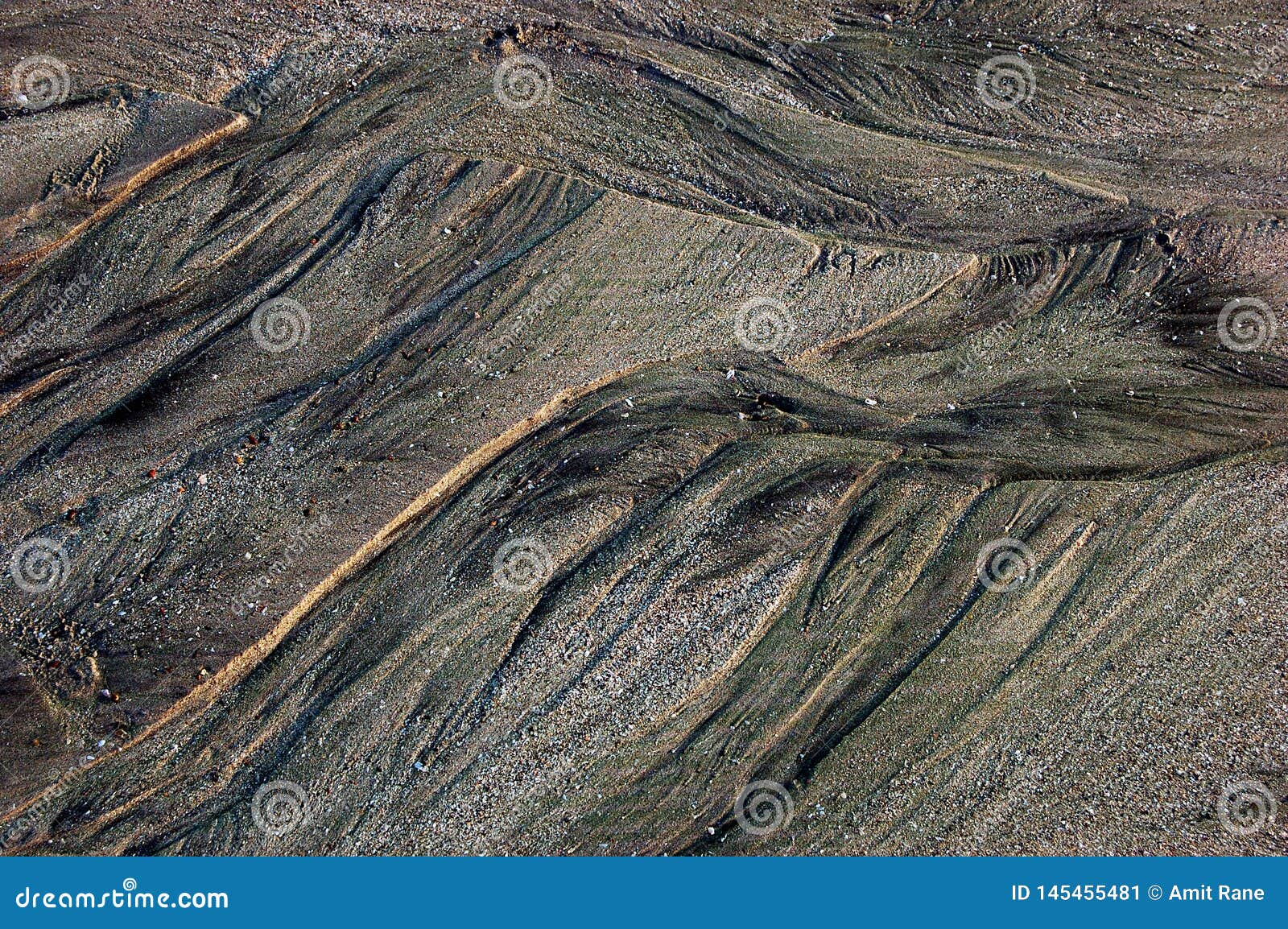 Unique Sand Patterns on a Sand,Sindhudurga,Maharashtra,India Stock ...