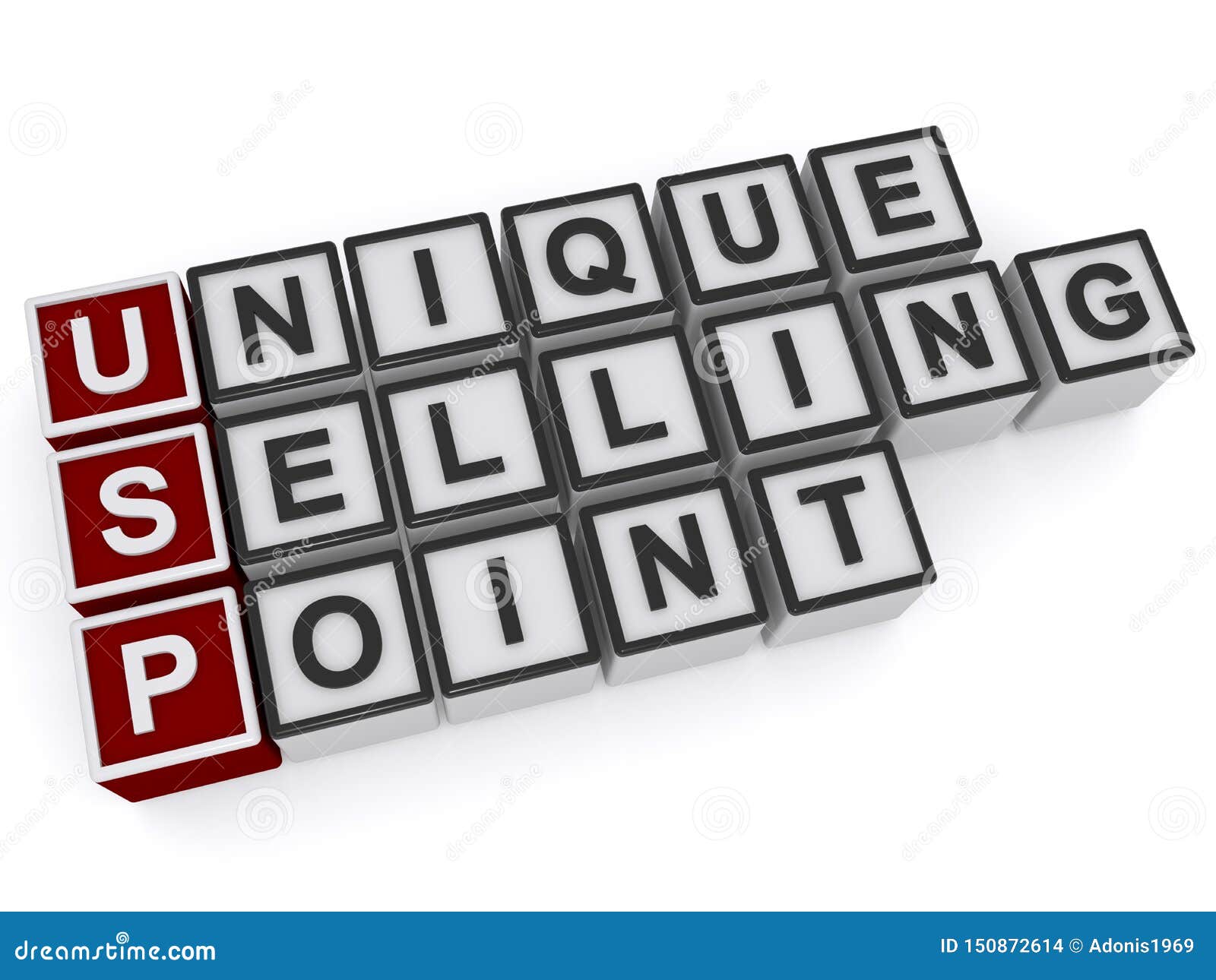 Unique Selling Point - USP, Marketing For Business Branding. Flat ...
