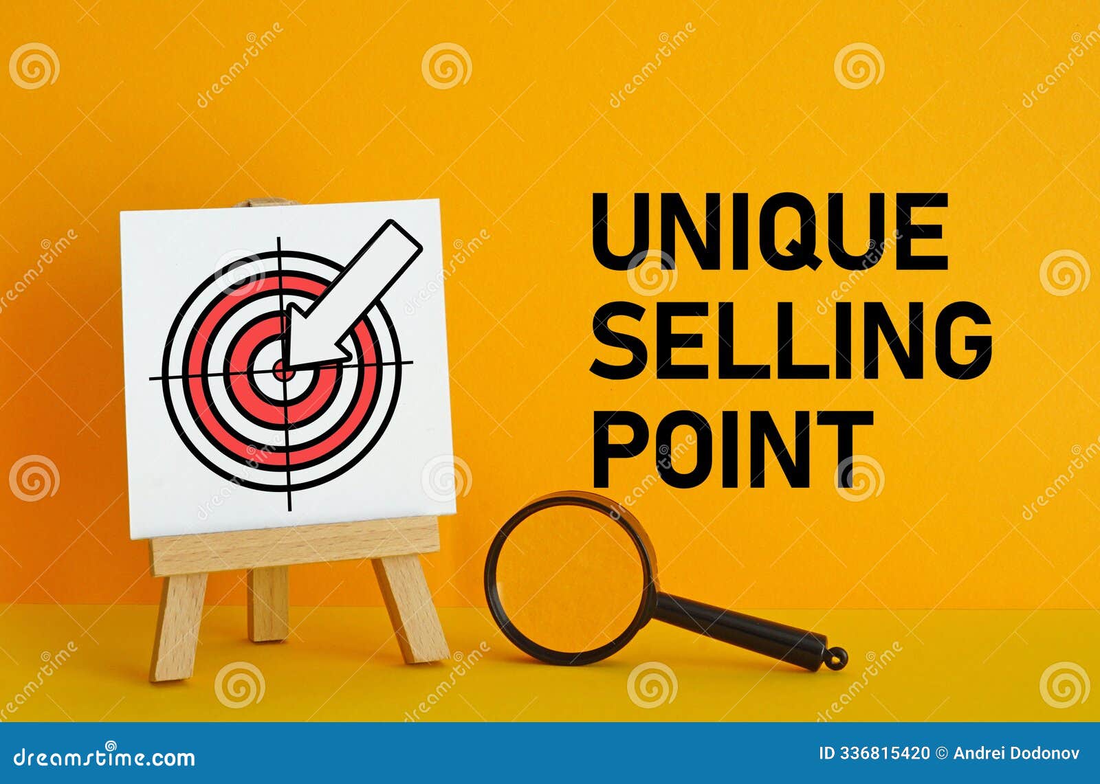 Unique Selling Point USP is Shown Using the Text Stock Photo - Image of ...