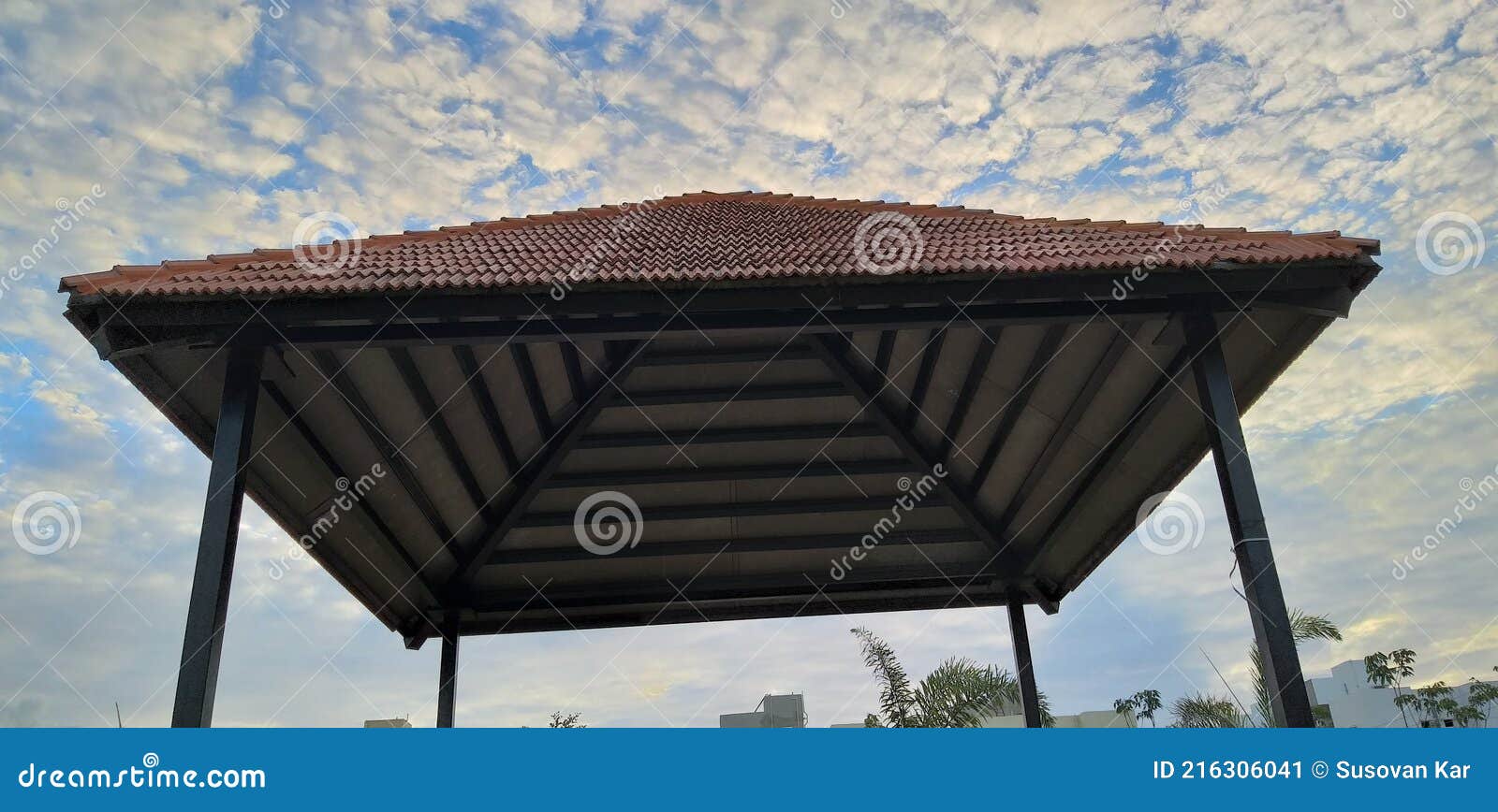 This is a Unique Shade in a Garden for Rest Shade in Nowhere of India ...