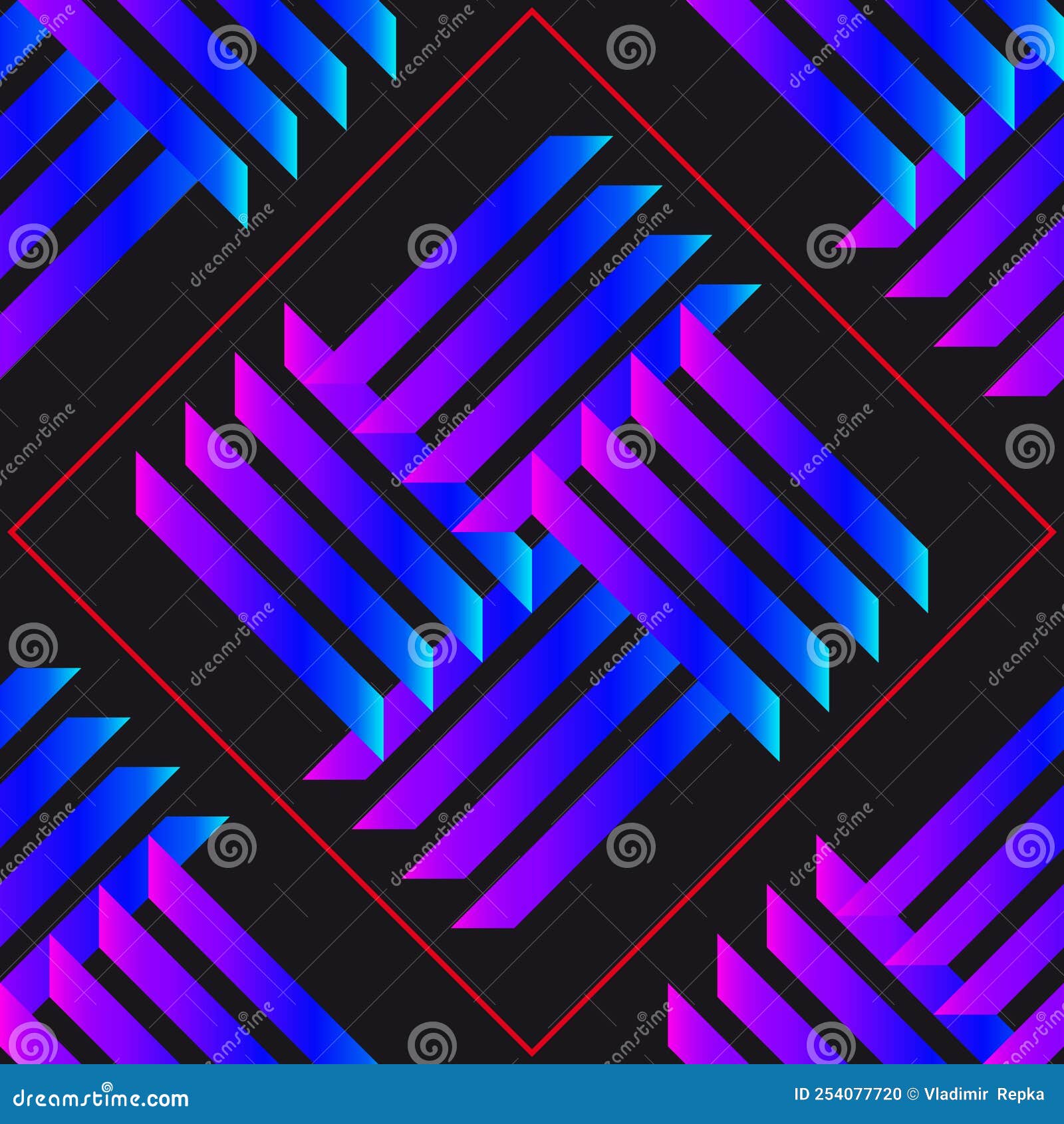 Unique Shape Decor Layout Patern Tile Stock Vector - Illustration of ...