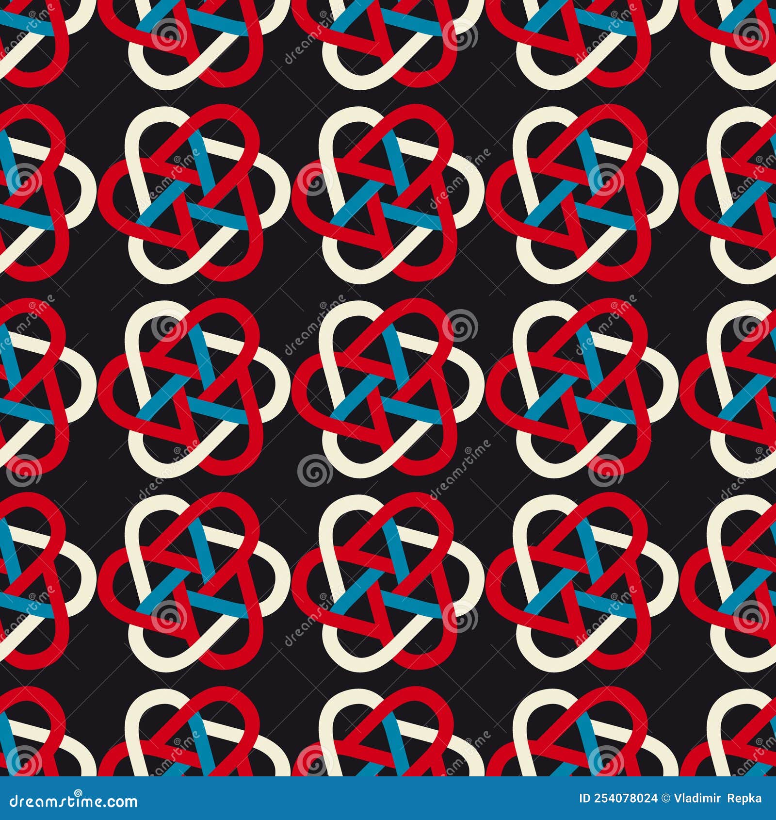 Unique Shape Decor Layout Patern Tile Stock Vector - Illustration of ...