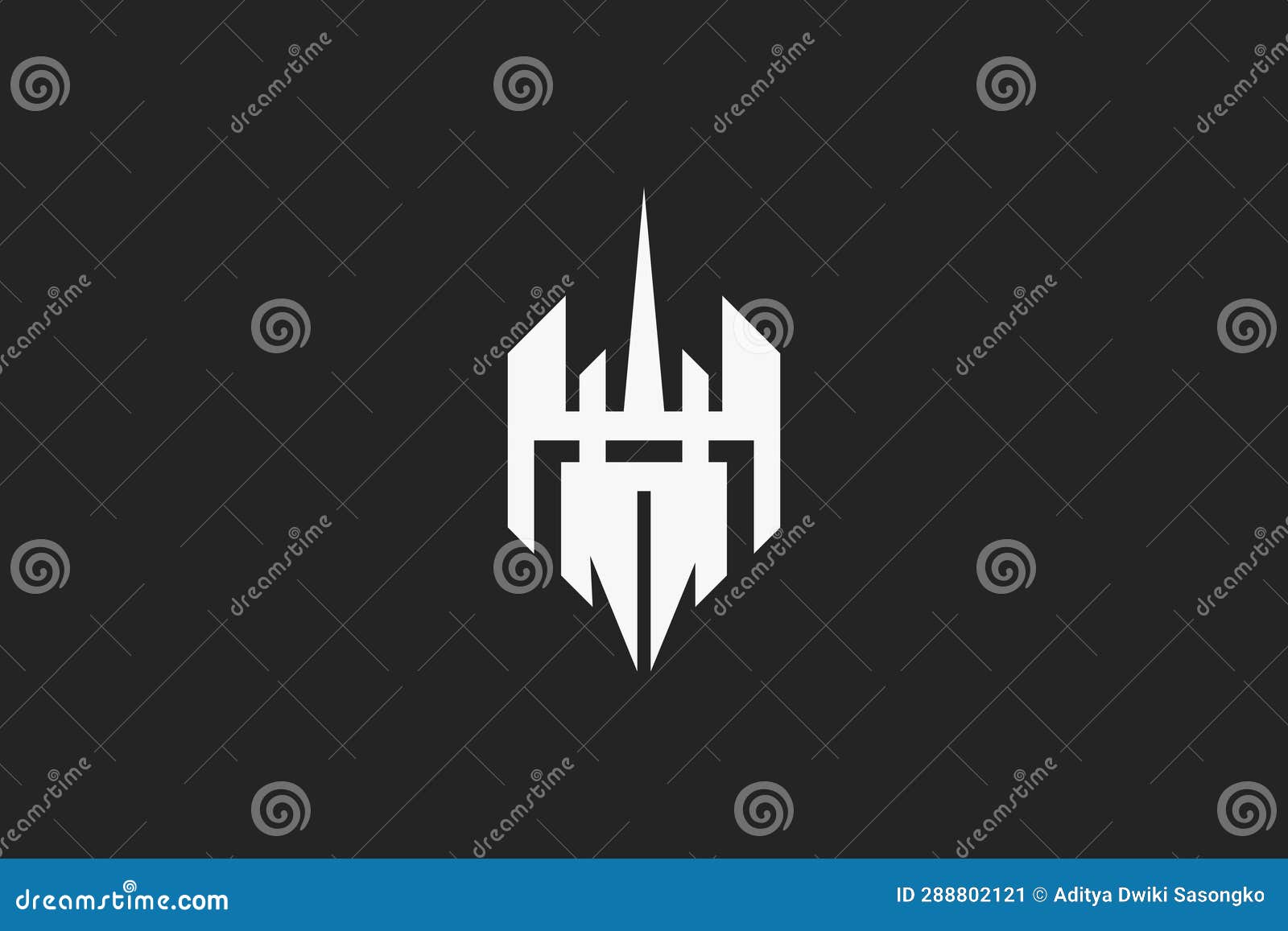 Unique sharp shield logo stock vector. Illustration of unique - 288802121